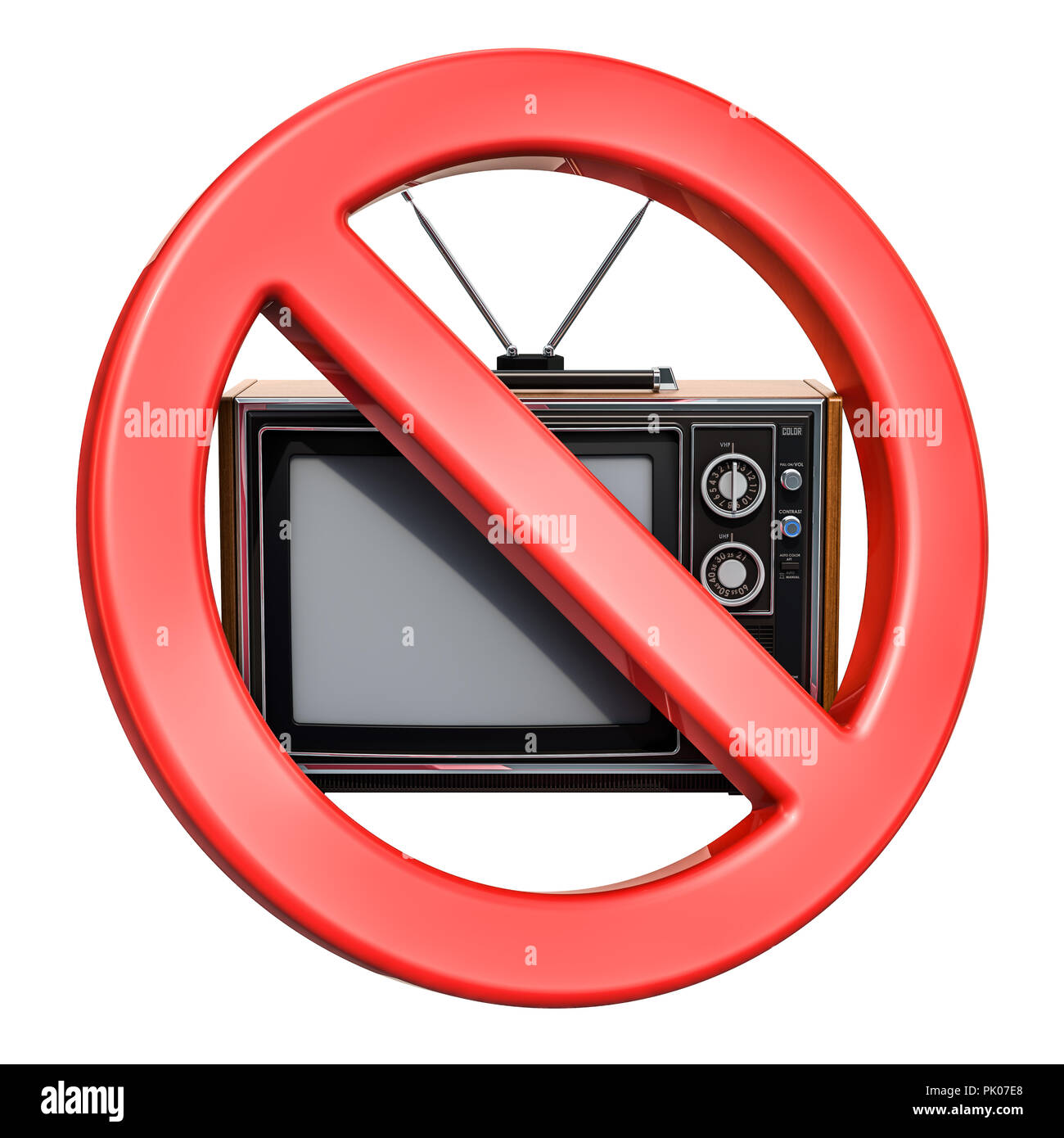 Ban tv icon television prohibition hi-res stock photography and images ...