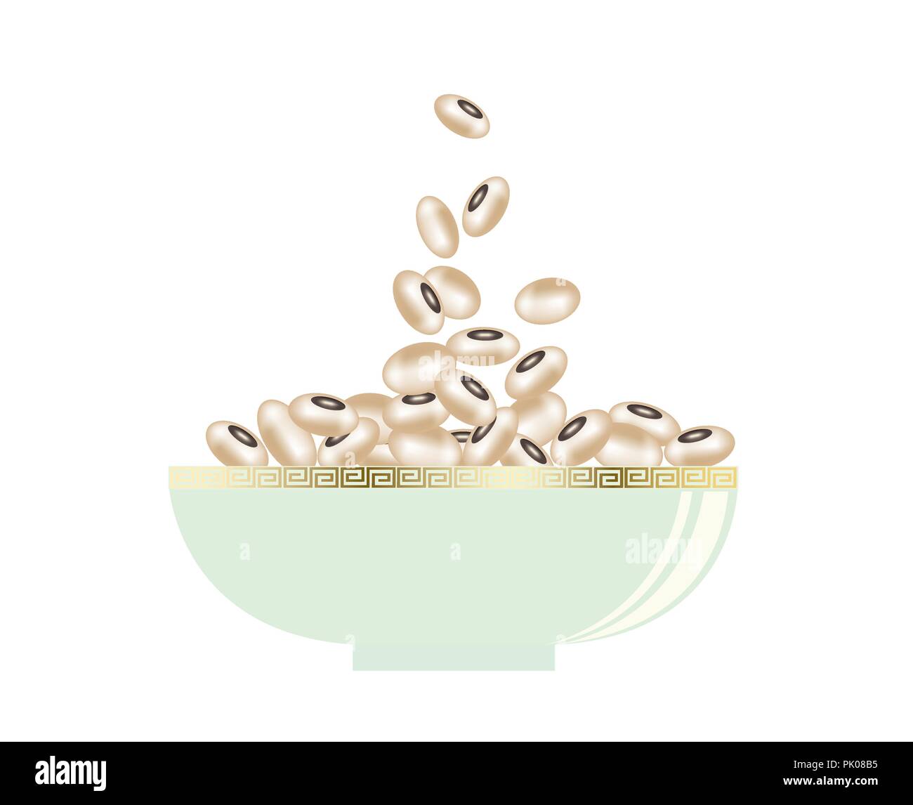 Soy plant isolated on Stock Vector Images - Alamy