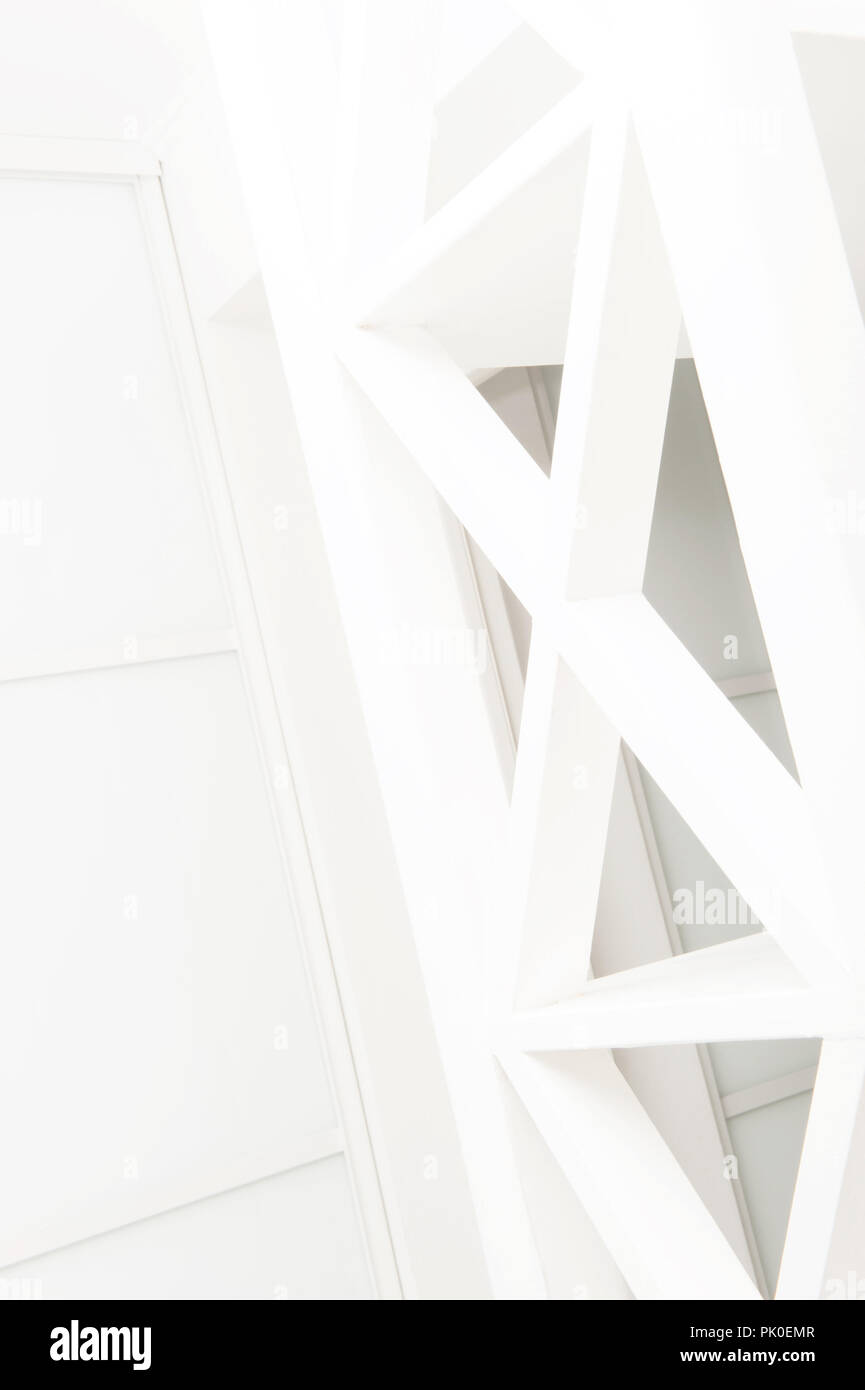 White abstract background with elements of interior Stock Photo - Alamy