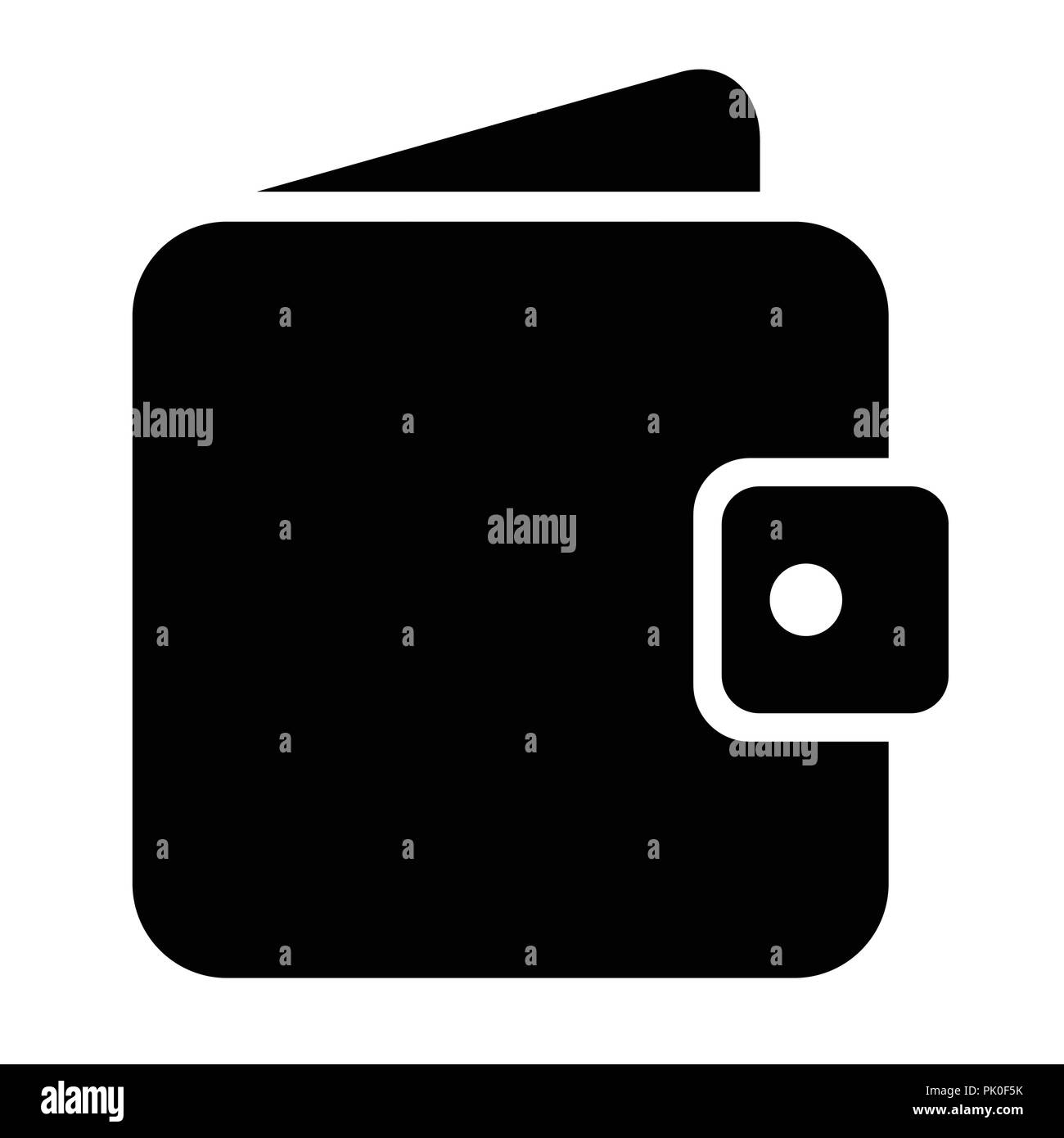 Black wallet purse Stock Vector Images - Alamy