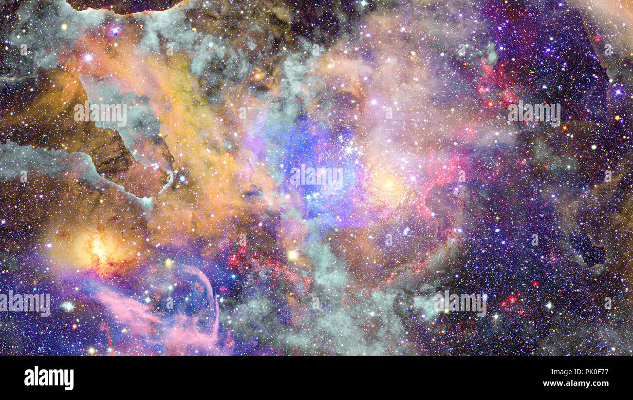 Nebula and stars in outer space. Elements of this image furnished by ...
