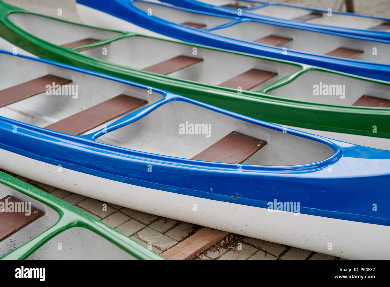 Painted canoe hi-res stock photography and images - Alamy