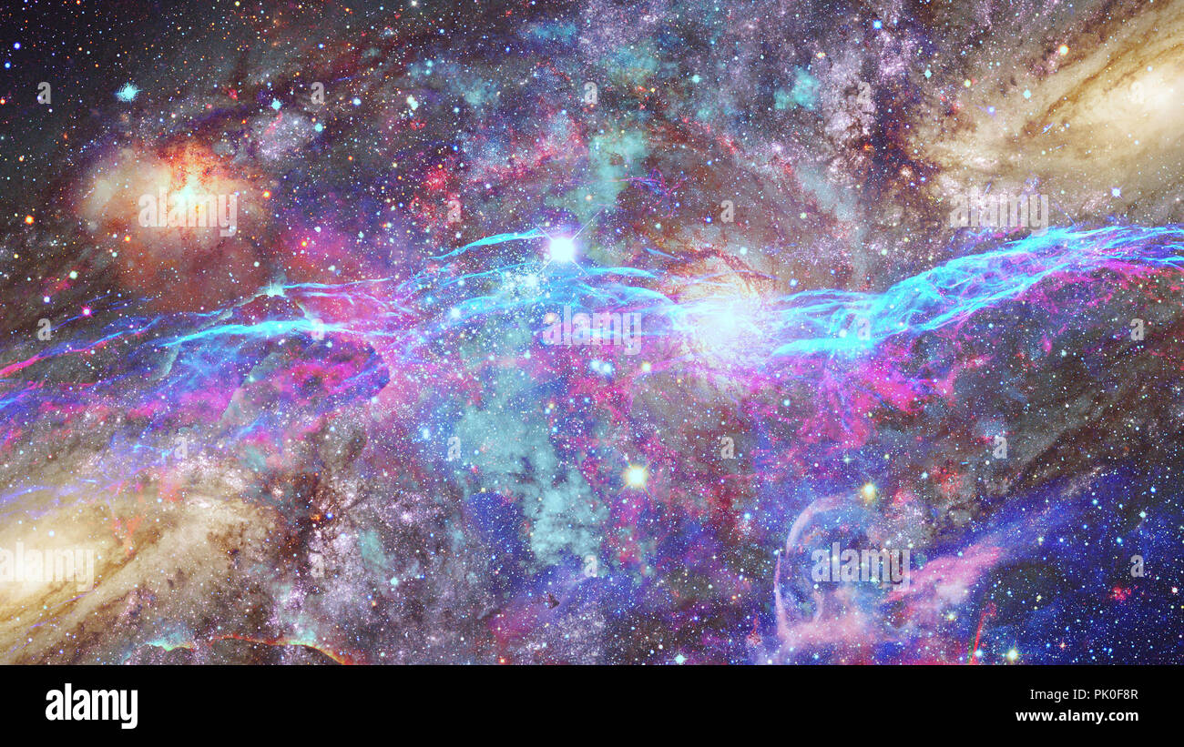 Nebula and stars in deep space. Science fiction wallpaper. Elements of ...