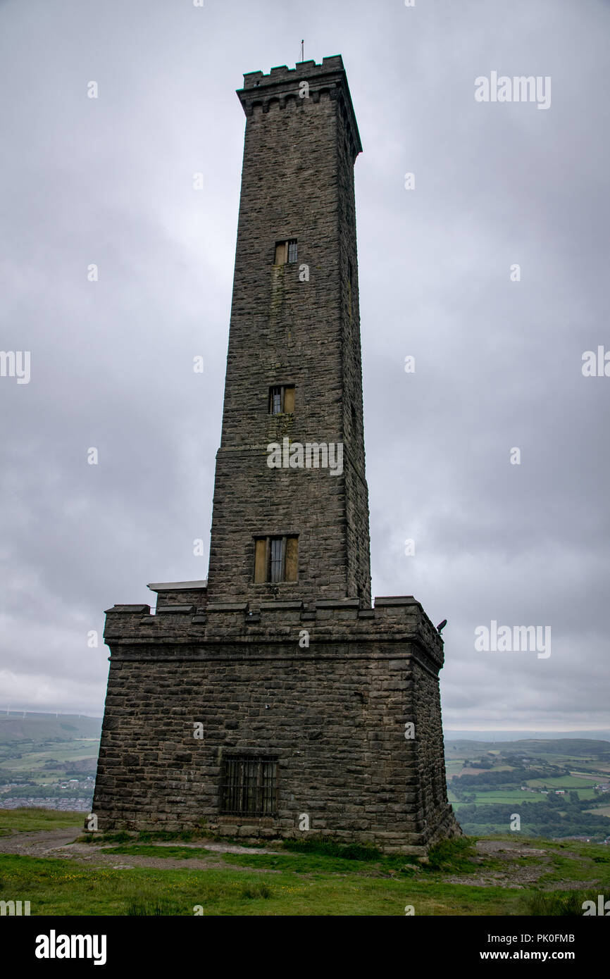 Peel Memorial Tower on Holcombe Hill, Ramsbottom, Manchester ...