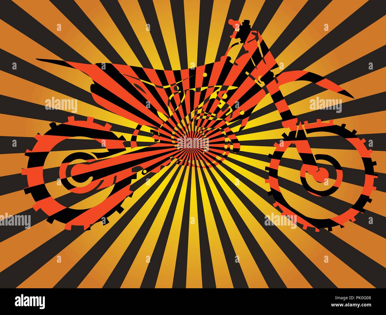 Optical illusion vector geometric Stock Vector Images - Alamy