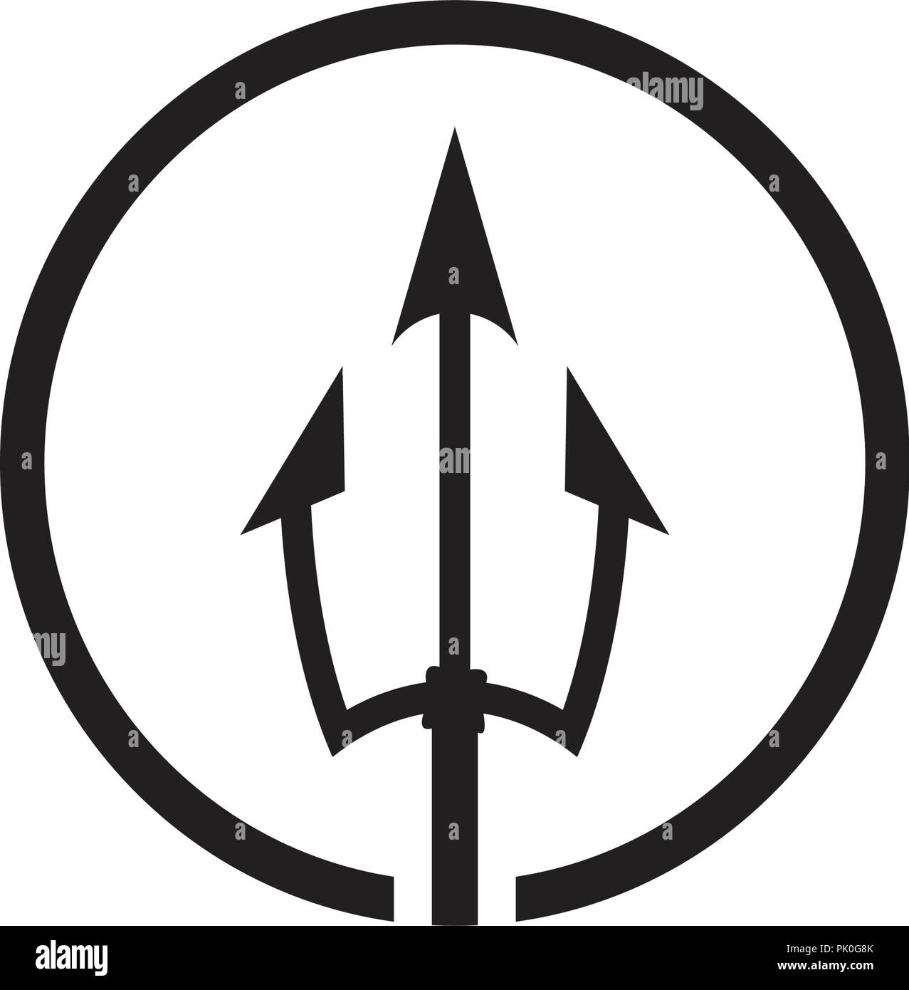 Illustration of trident icon template design vector Stock Vector Image ...