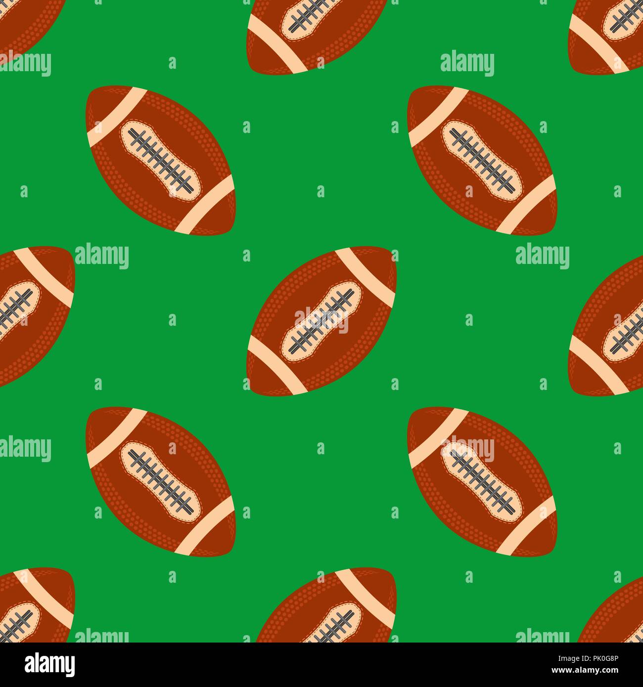 American Football BallSeamless Pattern. Rugby Sport Icon. Sports ...