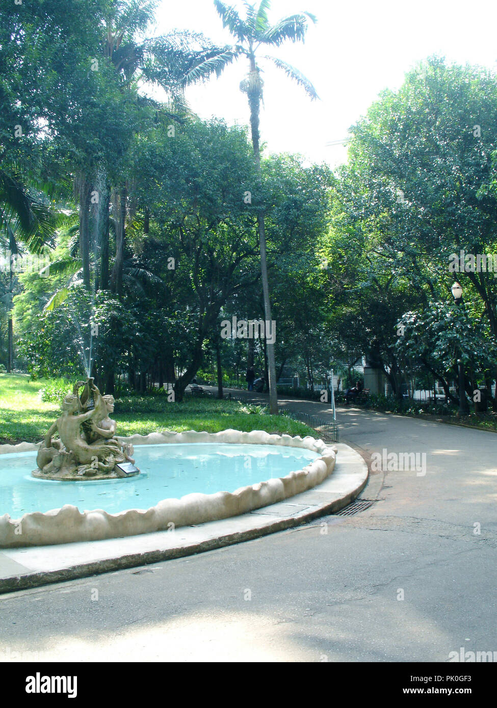 Fountain, Buenos Aires Square, Higienópolis, São Paulo, Brazil Stock ...