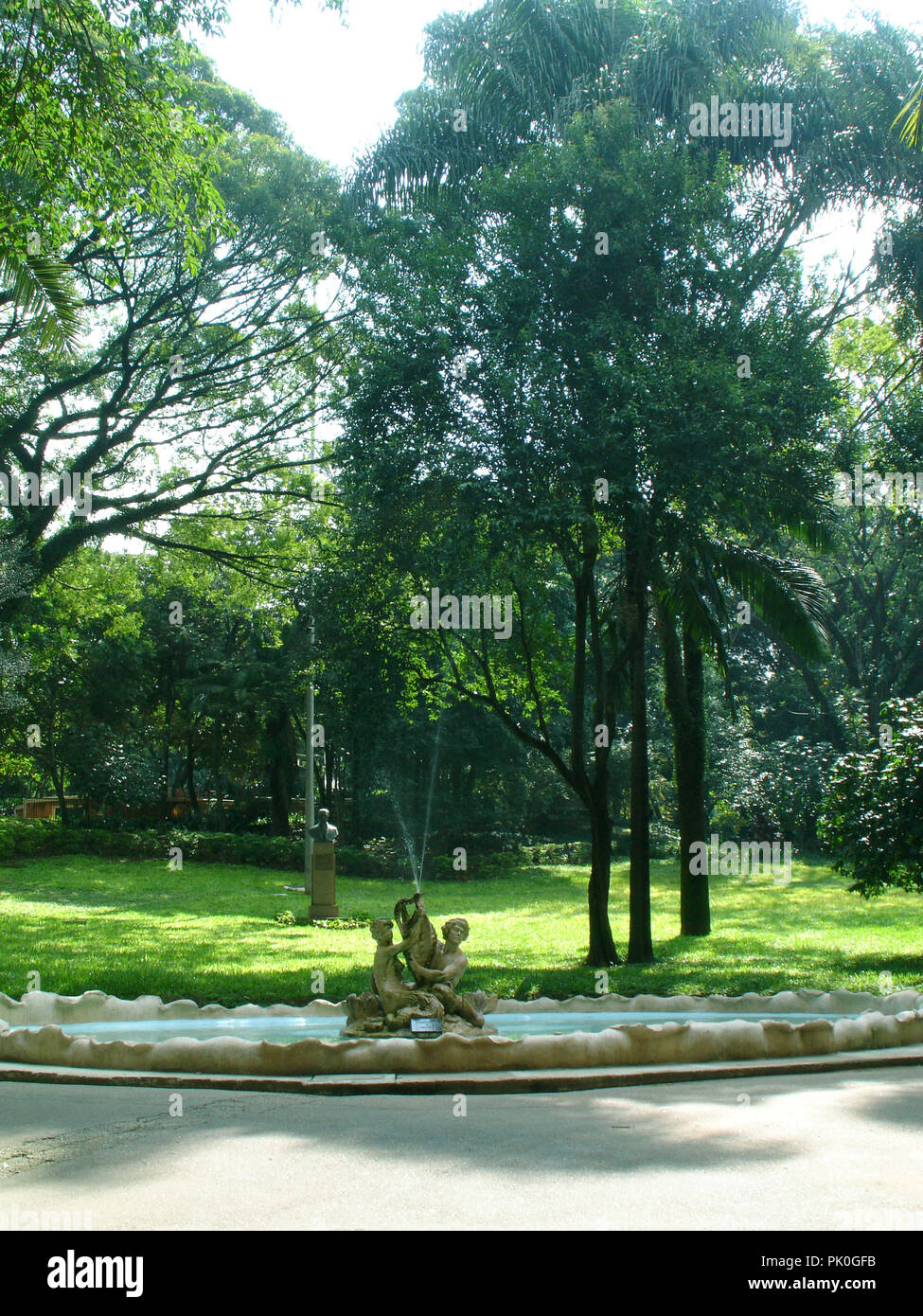 Fountain, Buenos Aires Square, Higienópolis, São Paulo, Brazil Stock ...