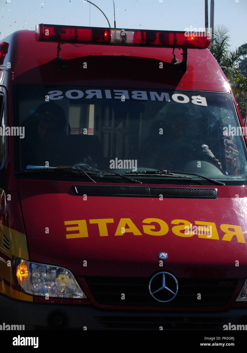 Firefighter truck São Paulo, Brazil Stock Photo - Alamy