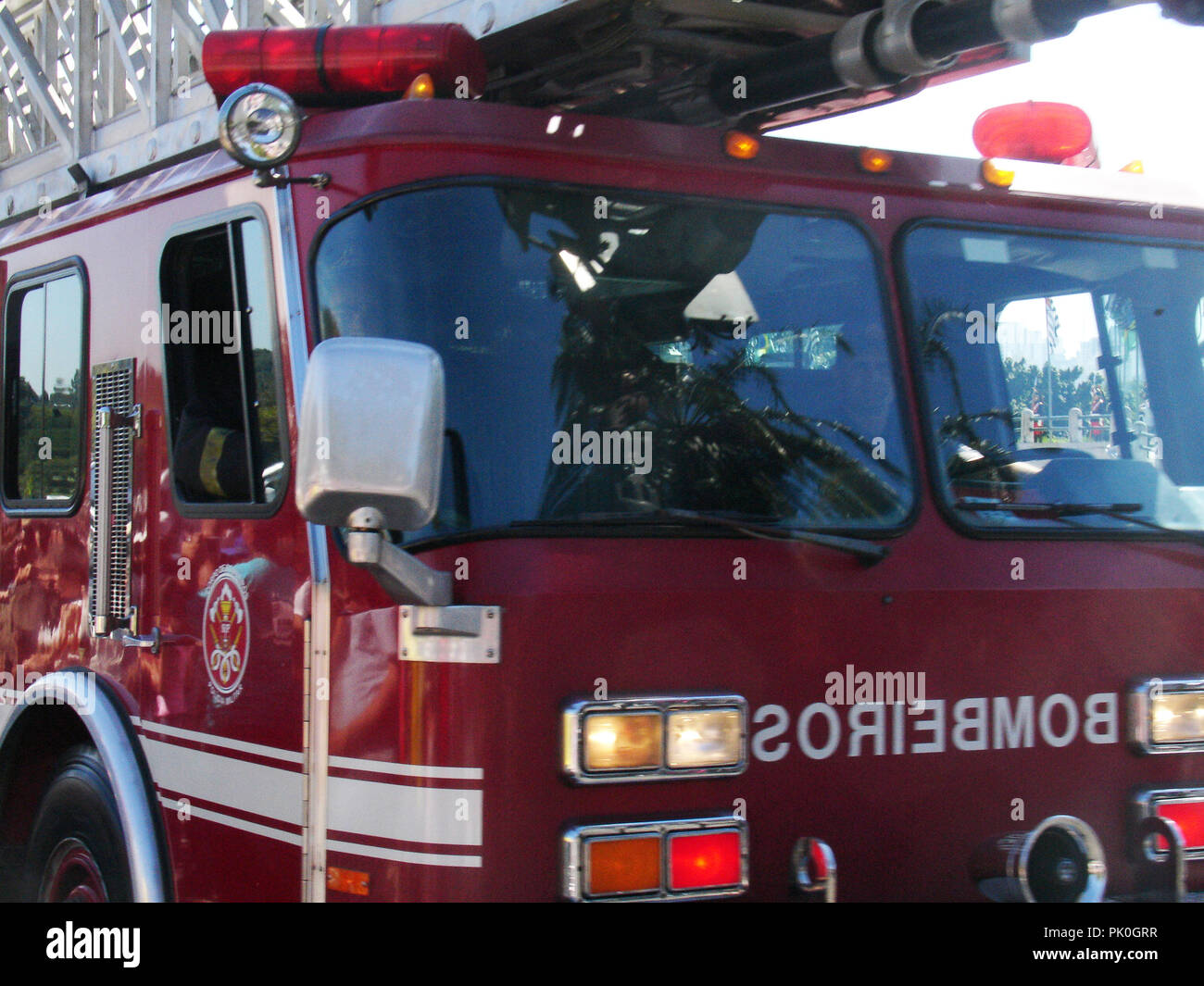 Firefighter truck São Paulo, Brazil Stock Photo - Alamy