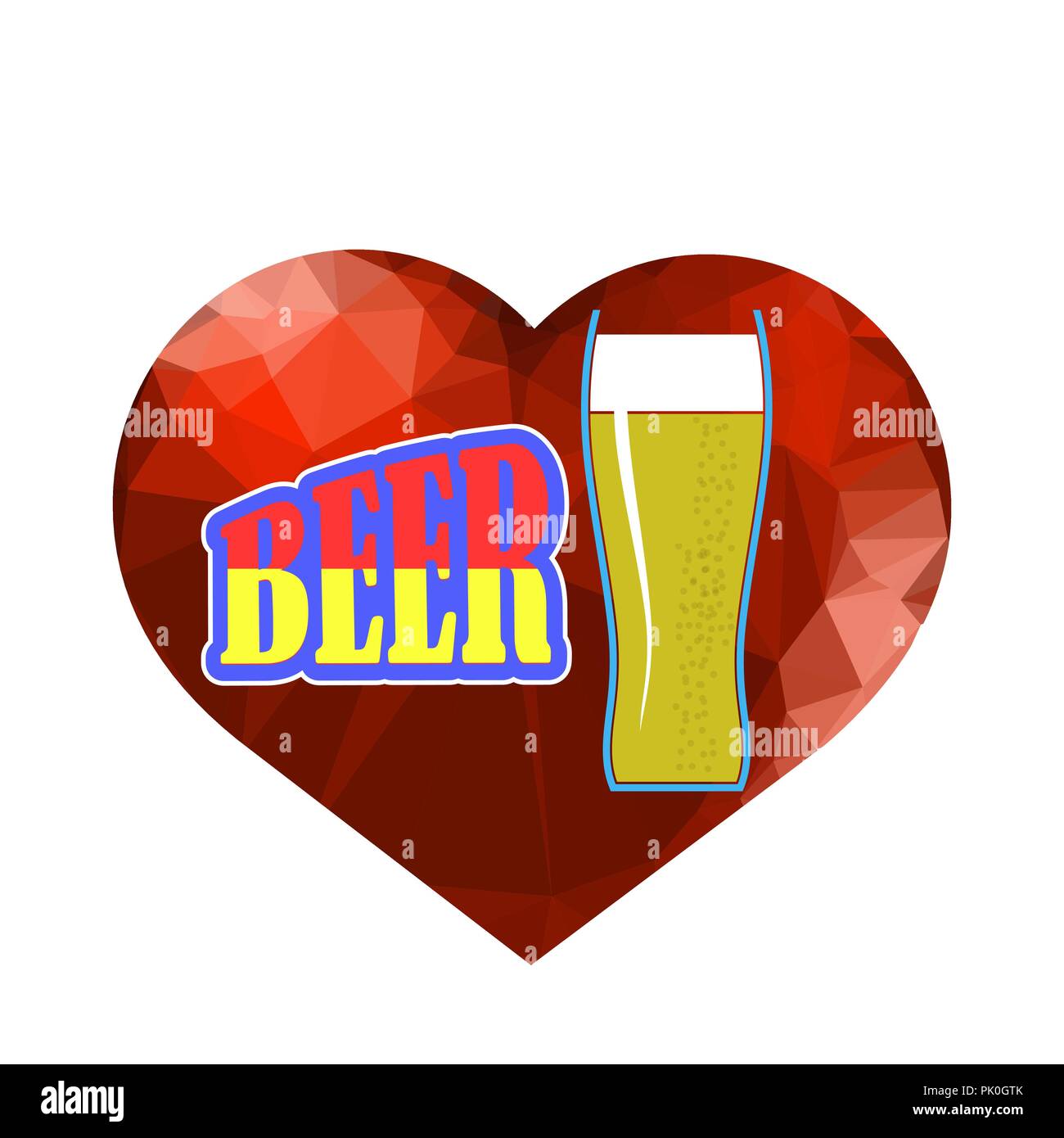 Tall beer glass Stock Vector Images - Alamy