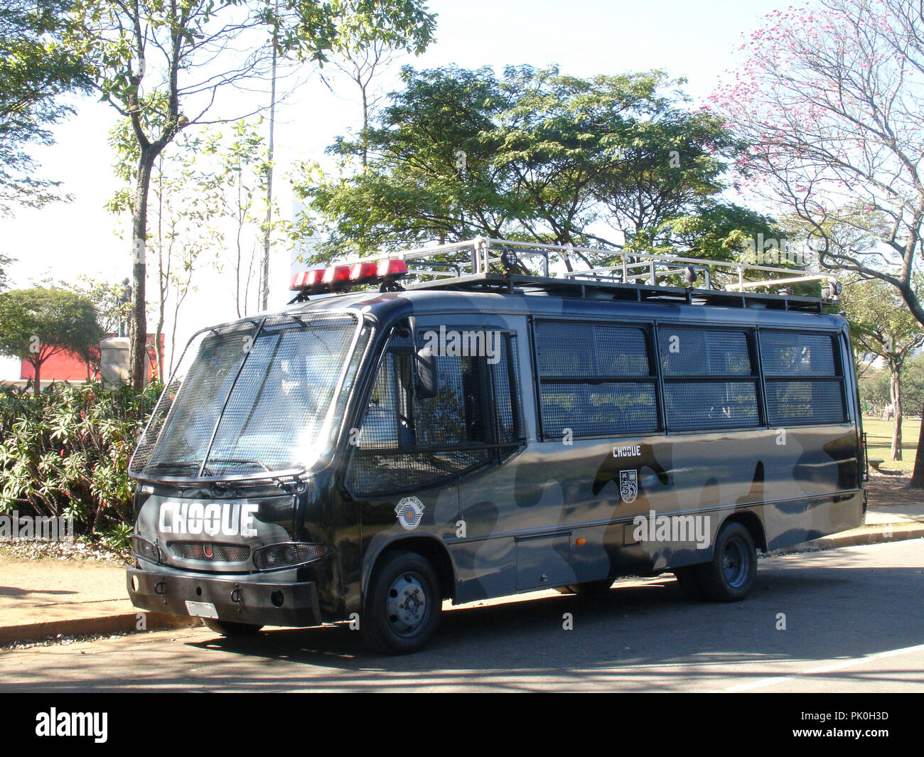 Car of Police, Ibirapuera Park, São Paulo, Brazil Stock Photo - Alamy