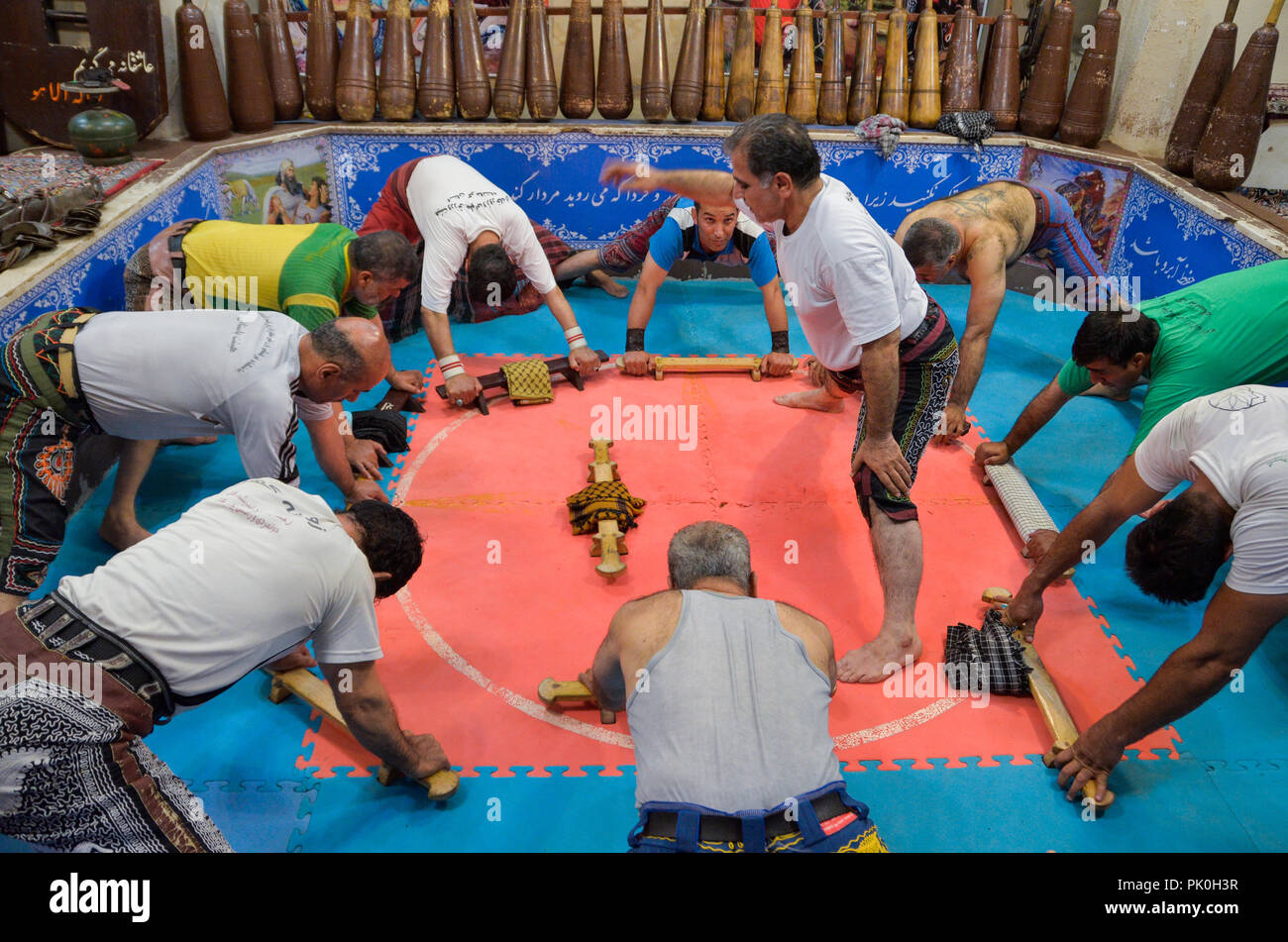 A Pahlevani / Zurkhaneh gym in Kermanshah, Kermanshah Province, Iran ...