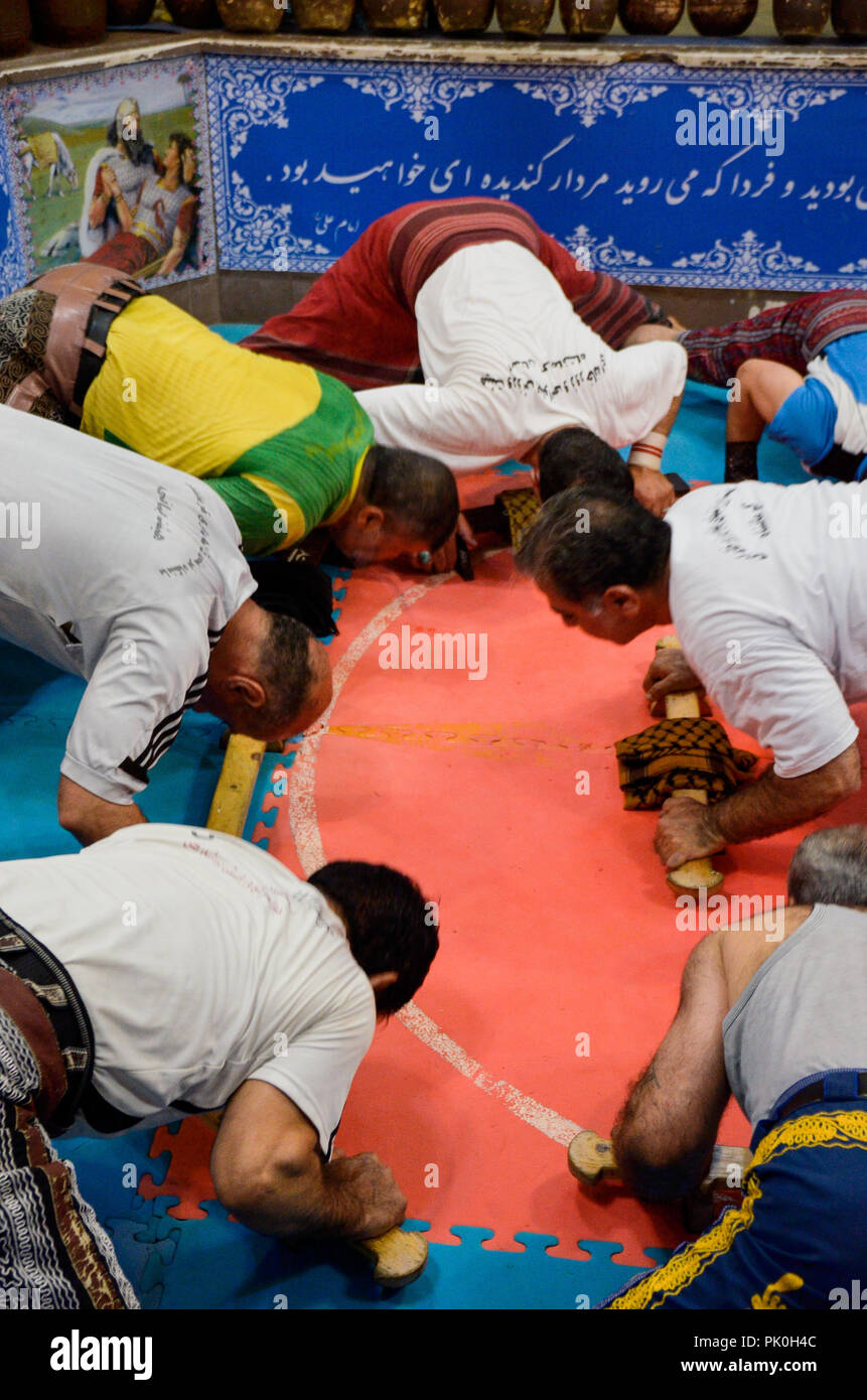 A Pahlevani / Zurkhaneh gym in Kermanshah, Kermanshah Province, Iran ...