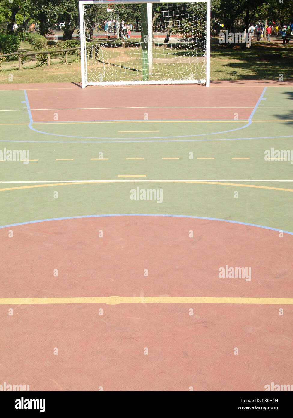 Sports square, Goal, Ibirapuera Park, São Paulo, Brazil Stock Photo - Alamy