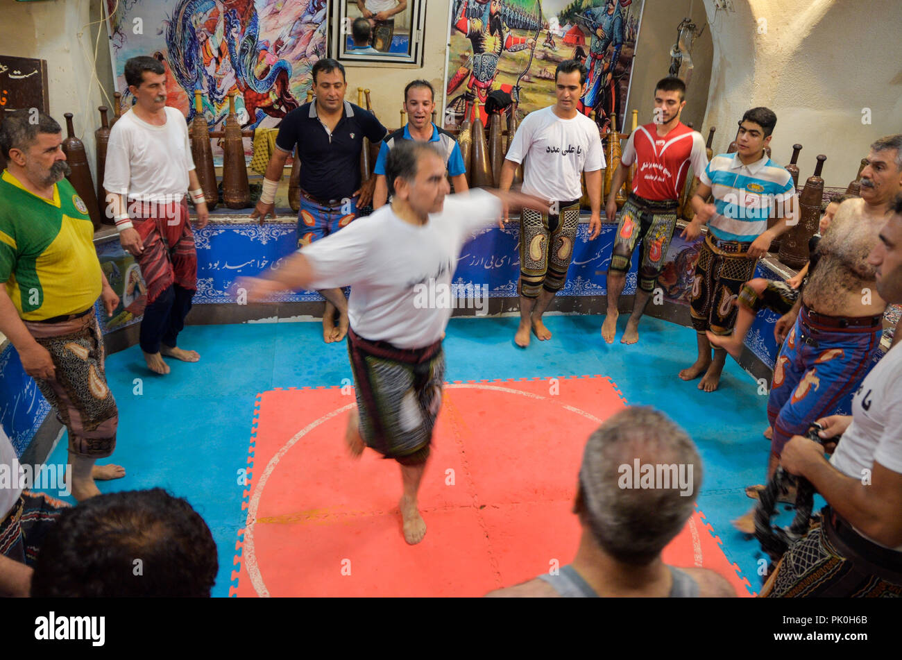 A Pahlevani / Zurkhaneh gym in Kermanshah, Kermanshah Province, Iran ...