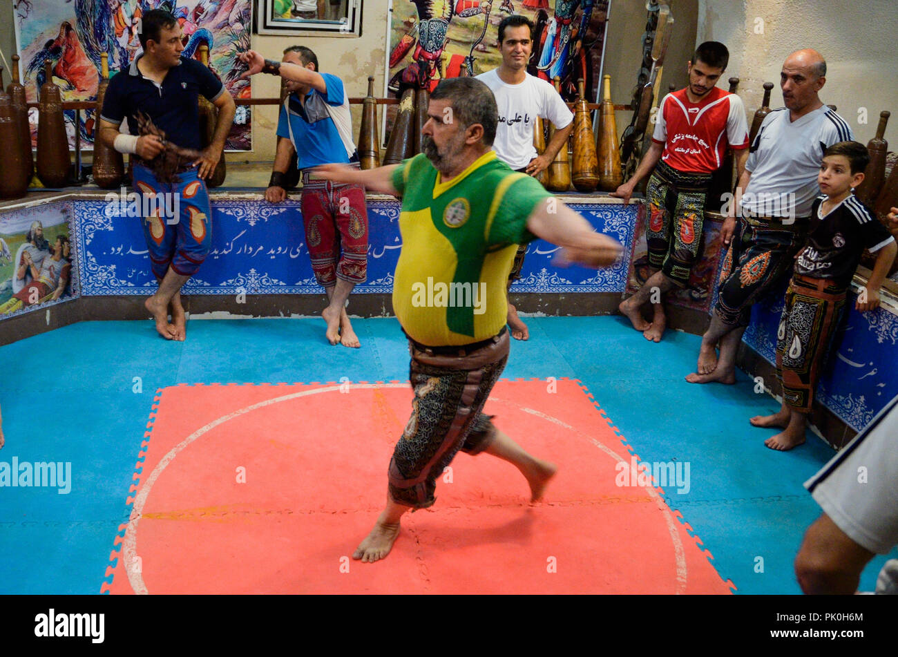 A Pahlevani / Zurkhaneh gym in Kermanshah, Kermanshah Province, Iran ...