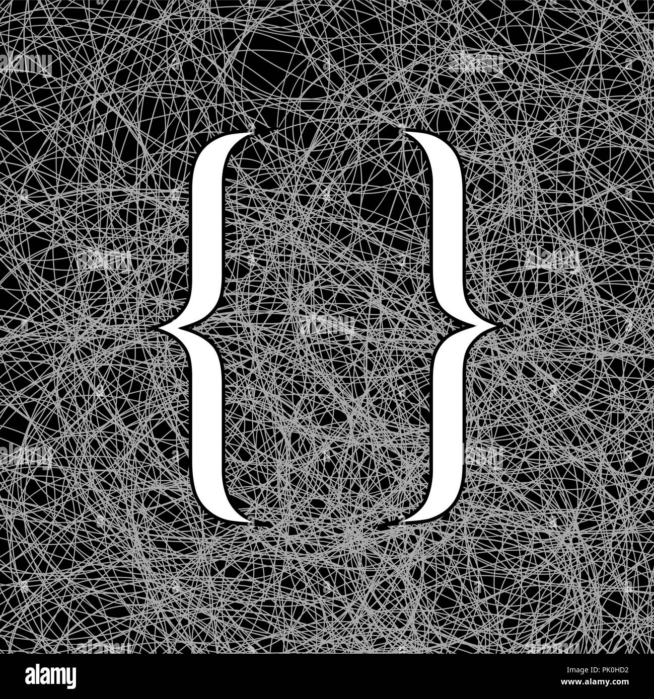 Curly braces Stock Vector Images - Alamy