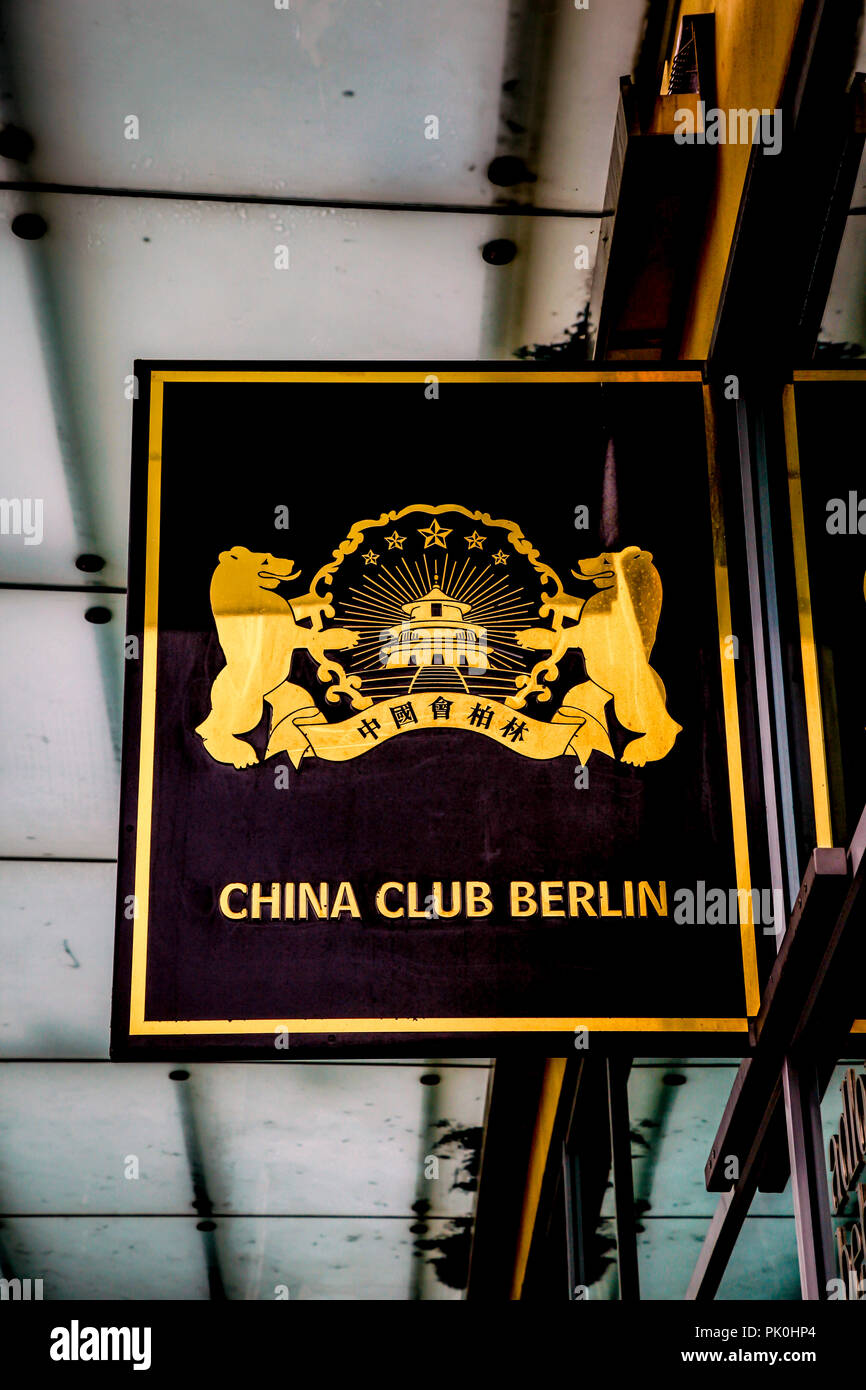 China club berlin sign hi-res stock photography and images - Alamy