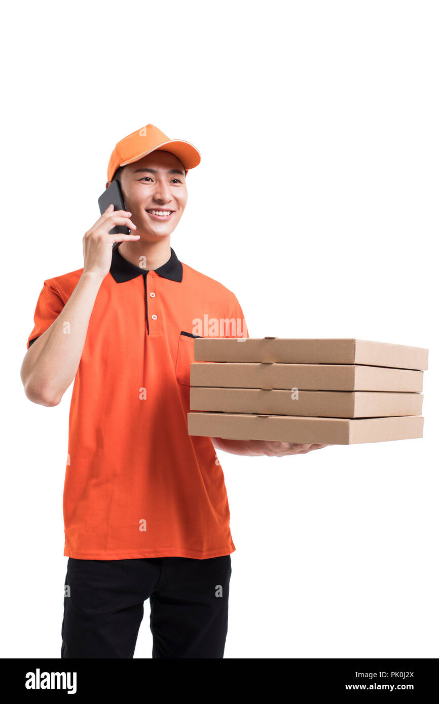 Asia food delivery phone hi-res stock photography and images - Alamy
