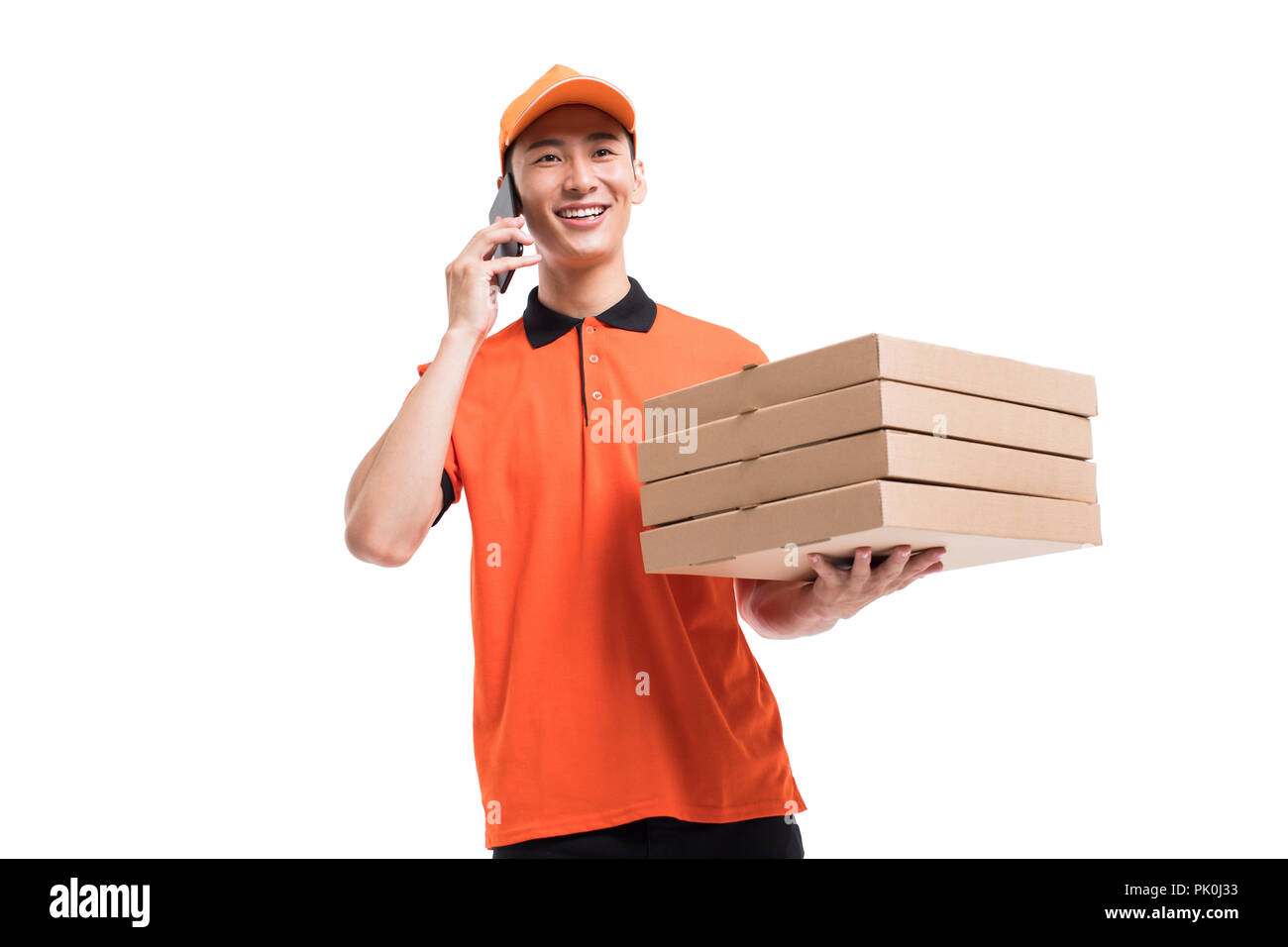 Asia food delivery phone hi-res stock photography and images - Alamy