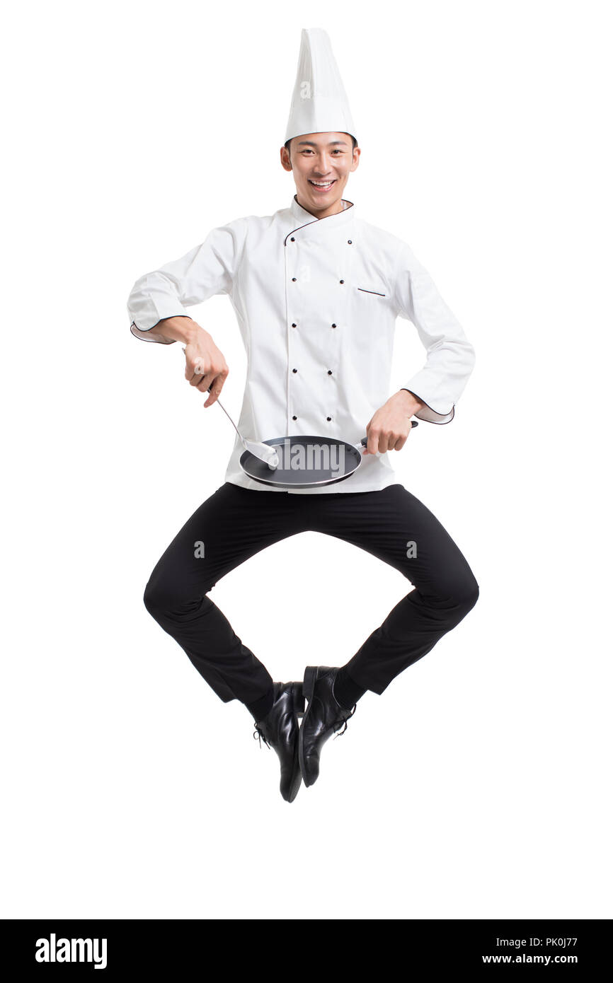 Indian man cooking, white background hi-res stock photography and ...