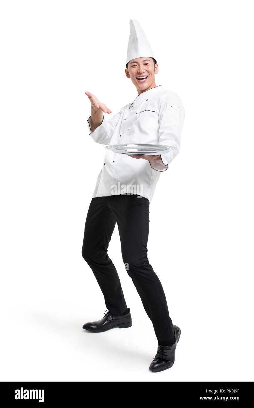 Silver chefs hat presentation hi-res stock photography and images - Alamy