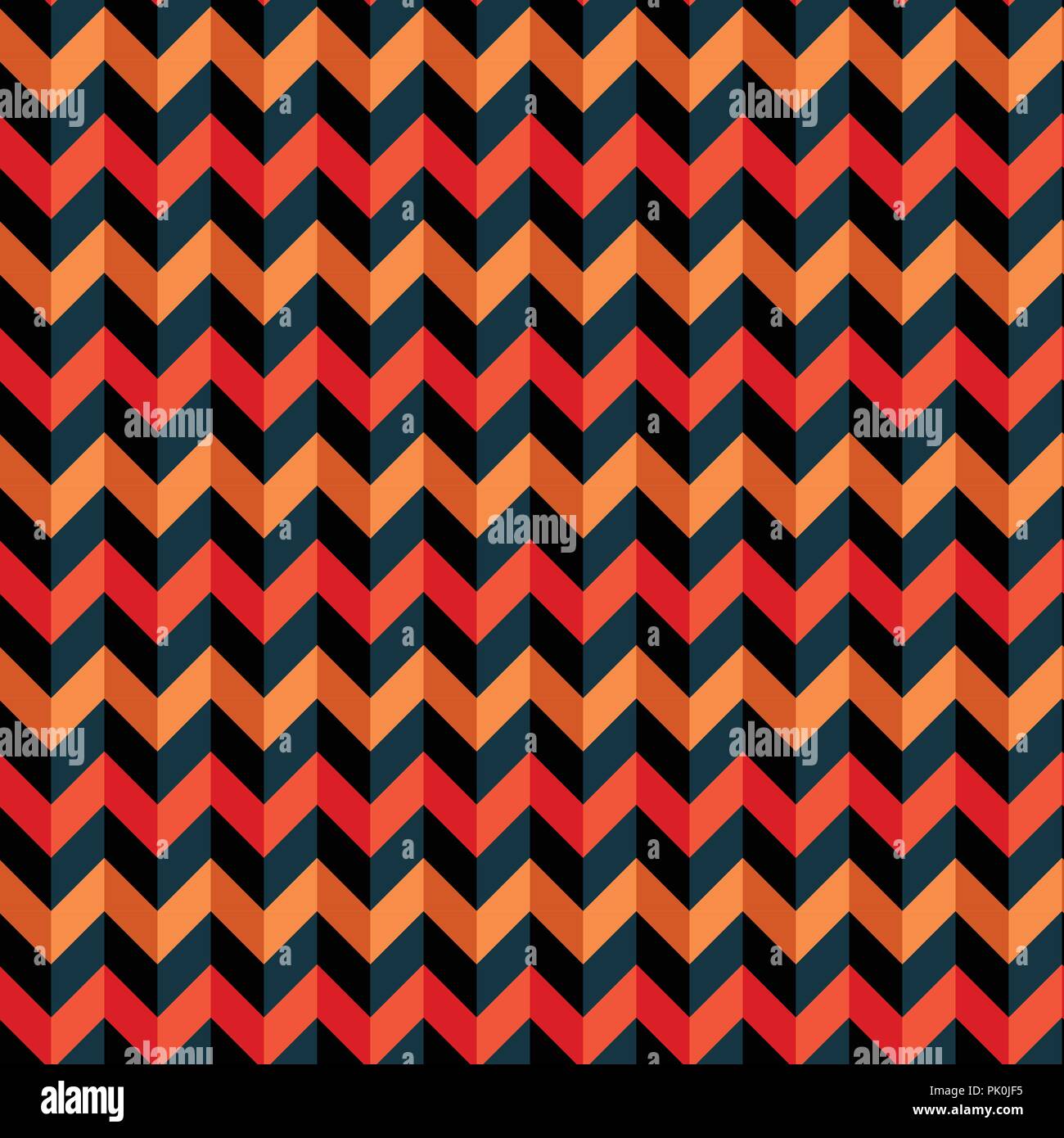 Orange And Black Chevron Background