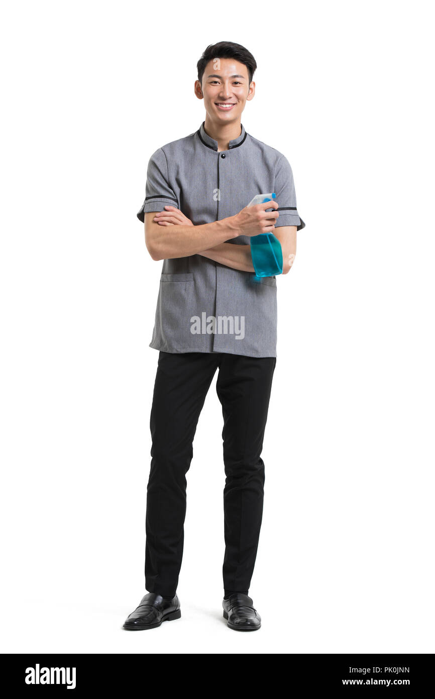 Full length holding product Cut Out Stock Images & Pictures - Alamy