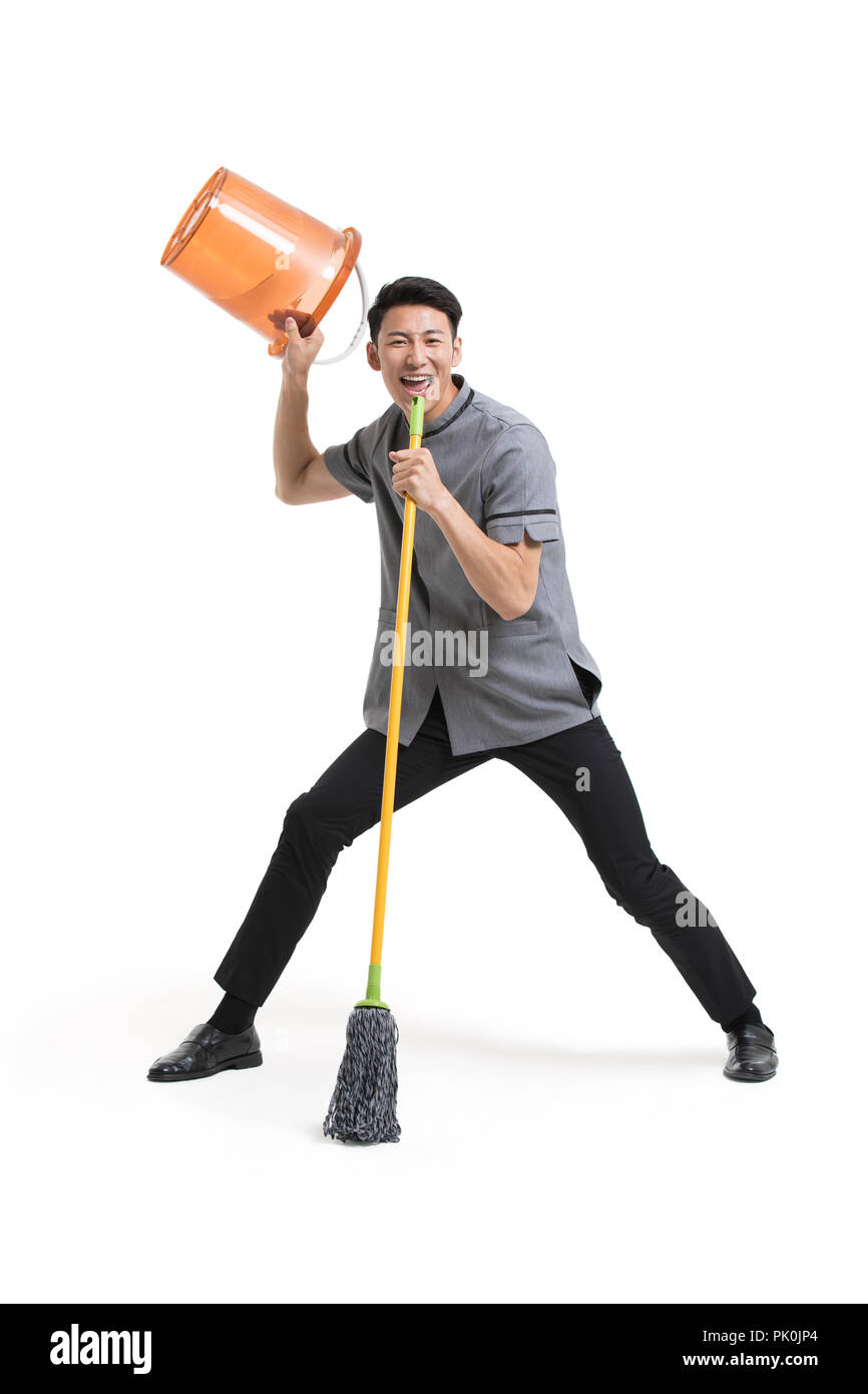 Playful cleaner hi-res stock photography and images - Alamy