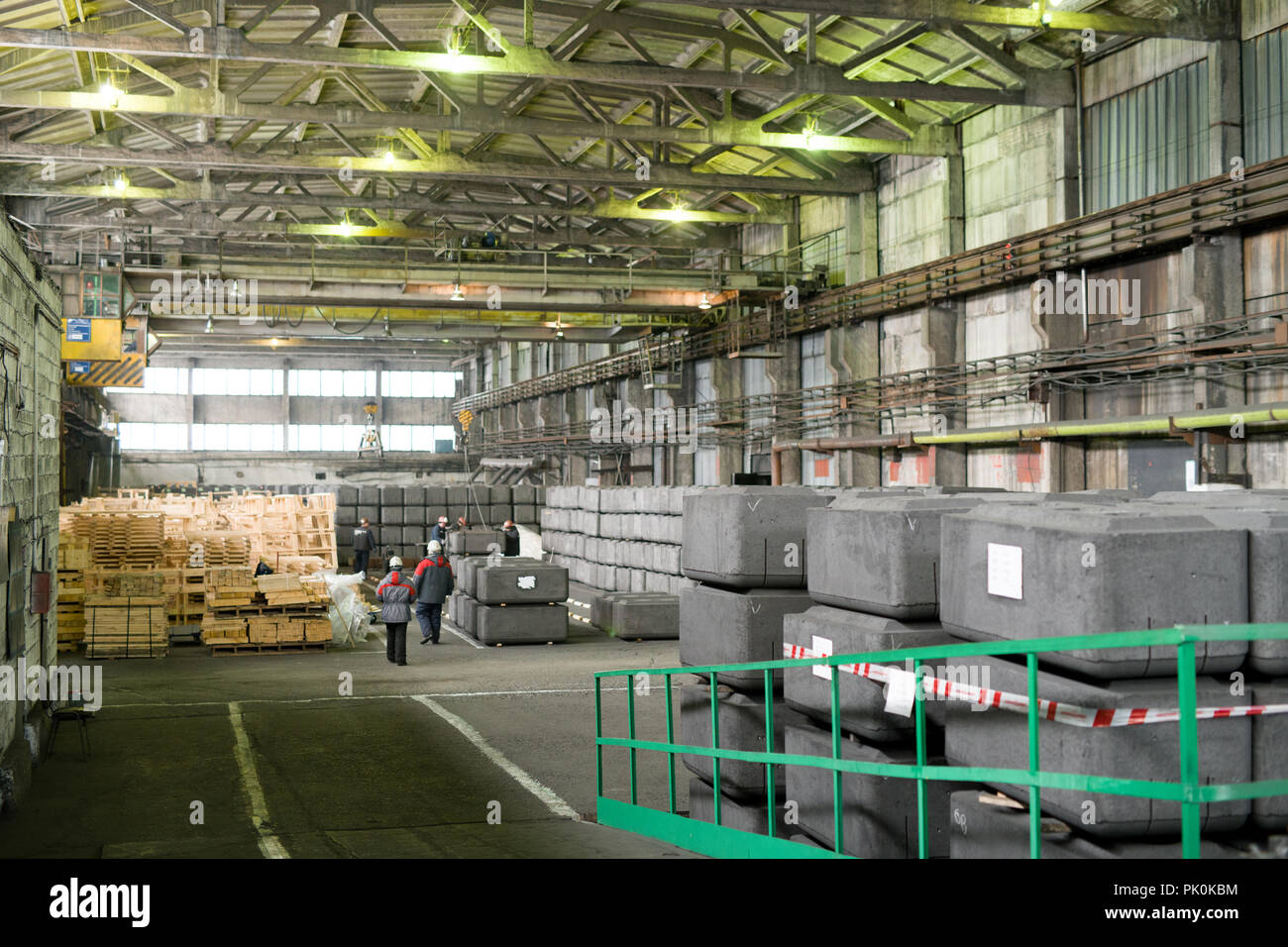 Wide Angle Factory Workshop Stock Photo - Alamy