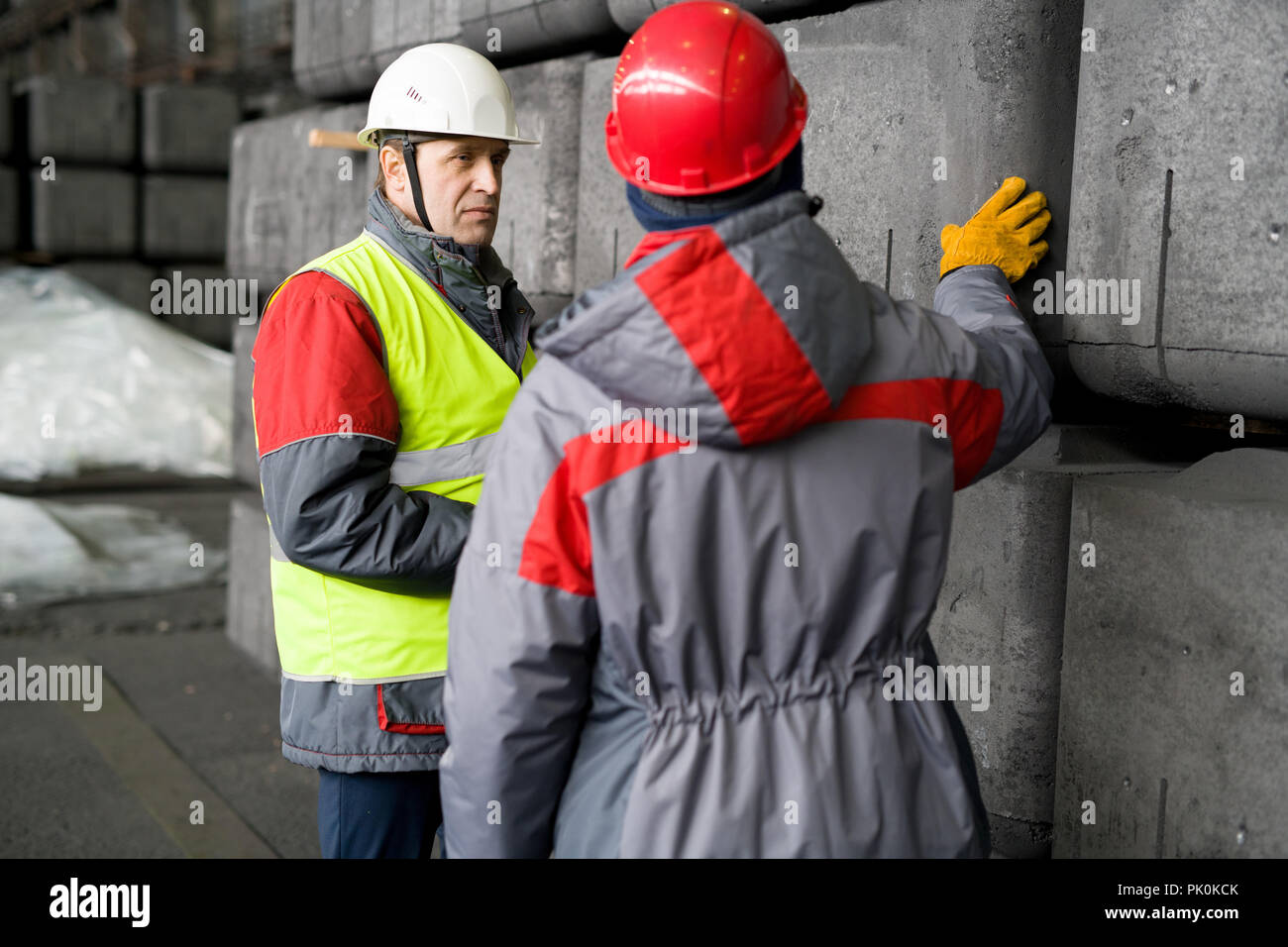 Inspection at Industrial Plant Stock Photo - Alamy