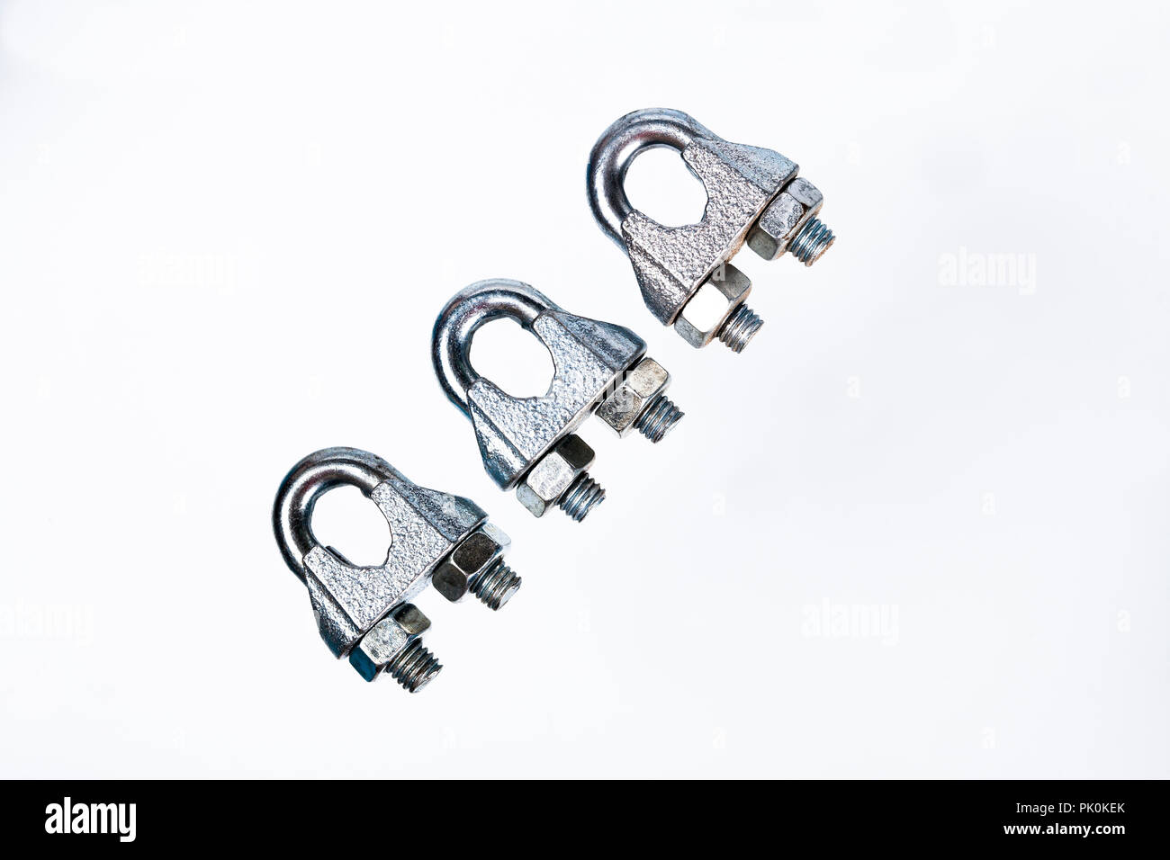 Wire grip lock isolated on white background Stock Photo - Alamy