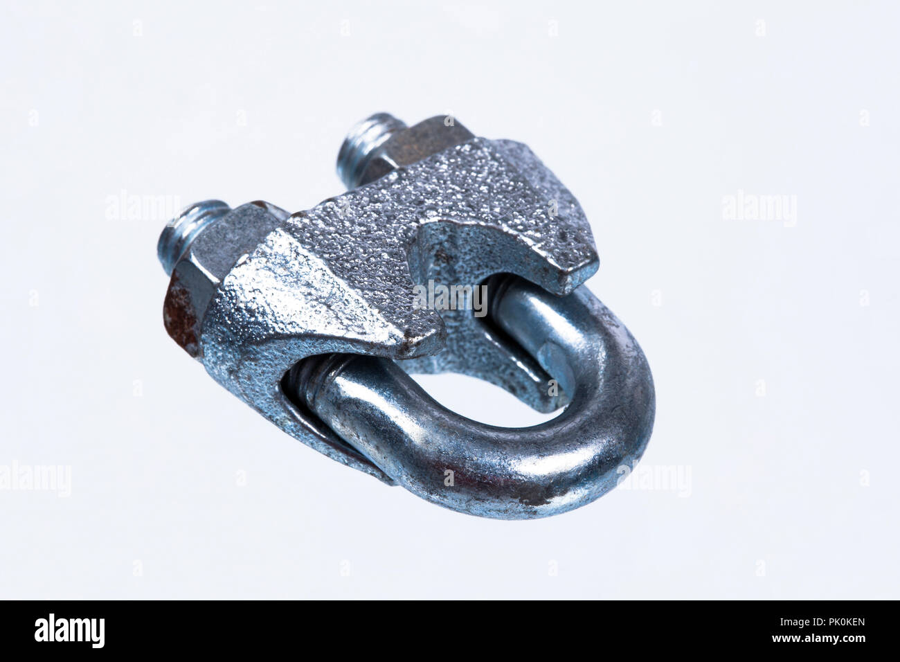 Wire grip lock isolated on white background Stock Photo - Alamy