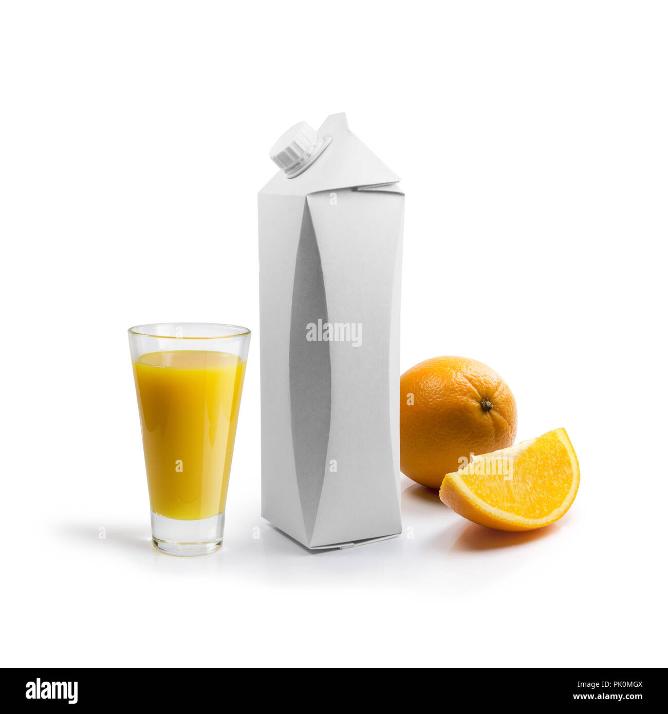 Packing template for juice Stock Photo - Alamy