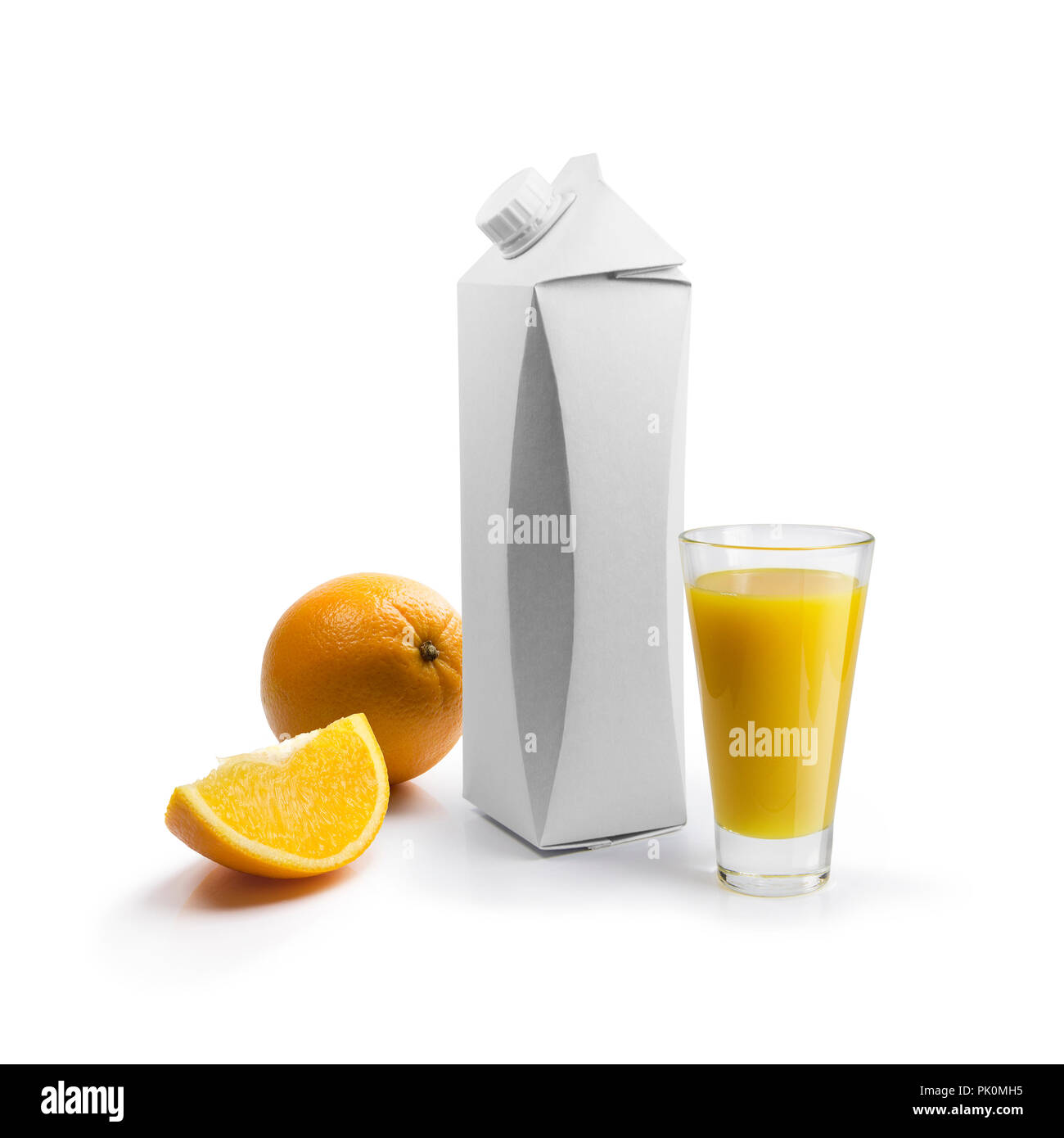 Packing template for juice Stock Photo - Alamy
