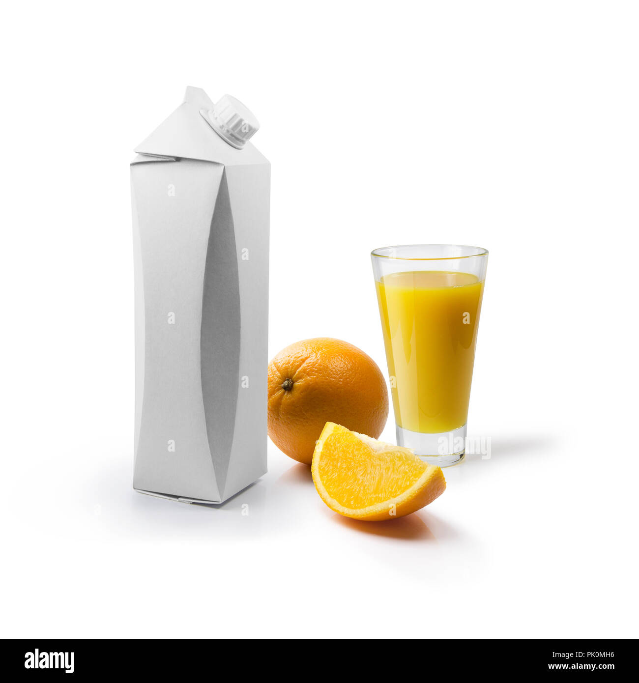 Packing template for juice Stock Photo - Alamy