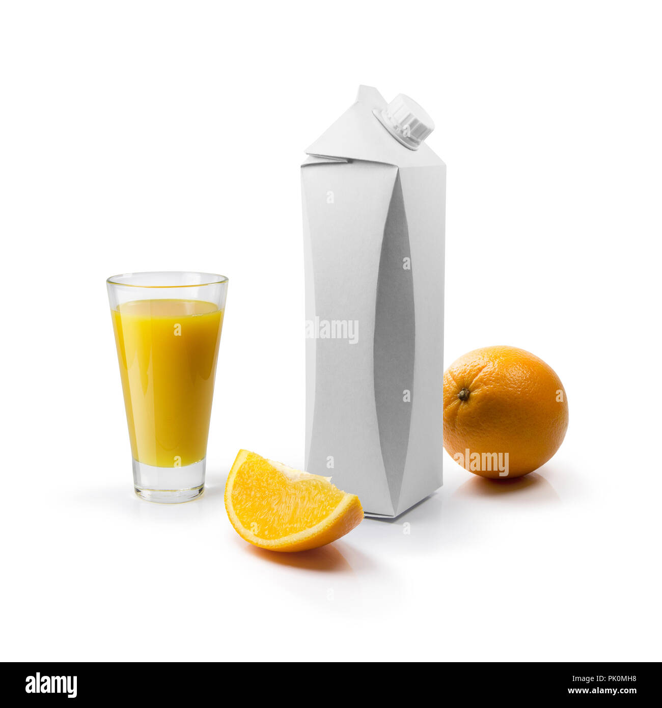 Packing template for juice Stock Photo - Alamy