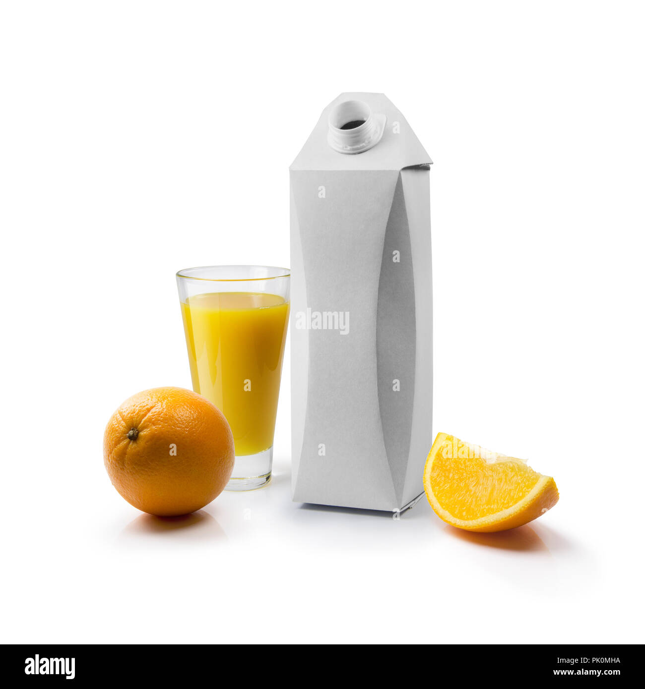 Packing template for juice Stock Photo - Alamy