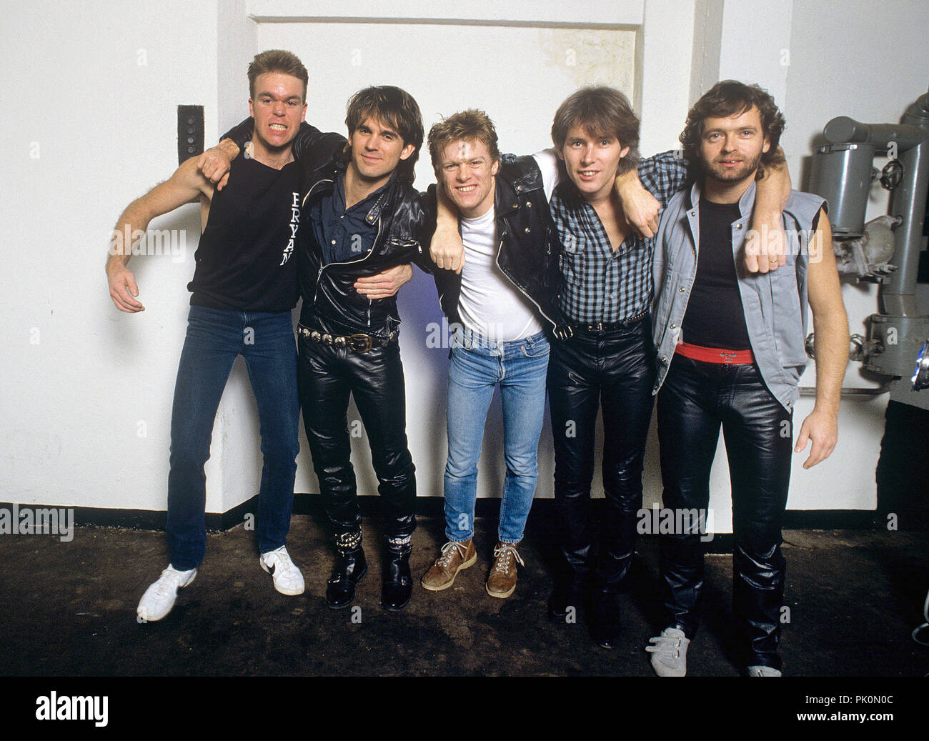 Singer Bryan Adams in November 1984 in Dortmund - Germany. | usage ...