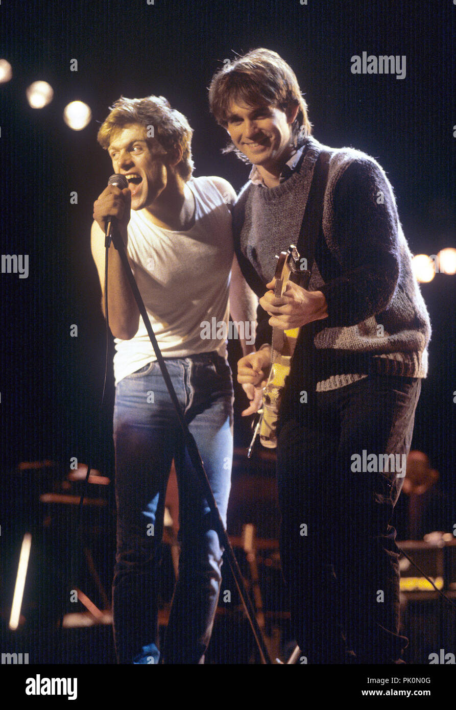 Singer Bryan Adams in November 1984 in Dortmund - Germany. | usage ...
