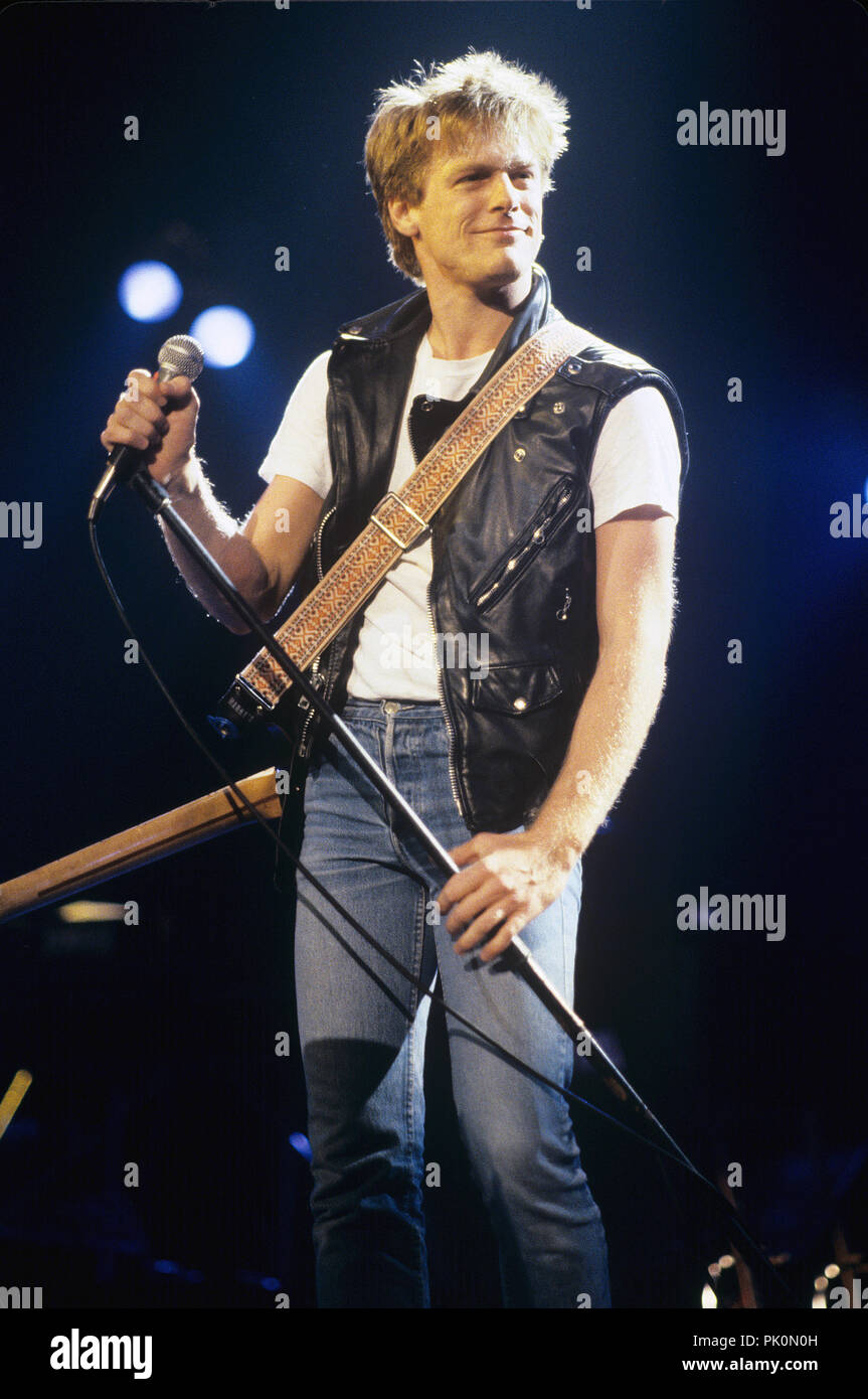 Singer Bryan Adams in November 1984 in Dortmund - Germany. | usage ...