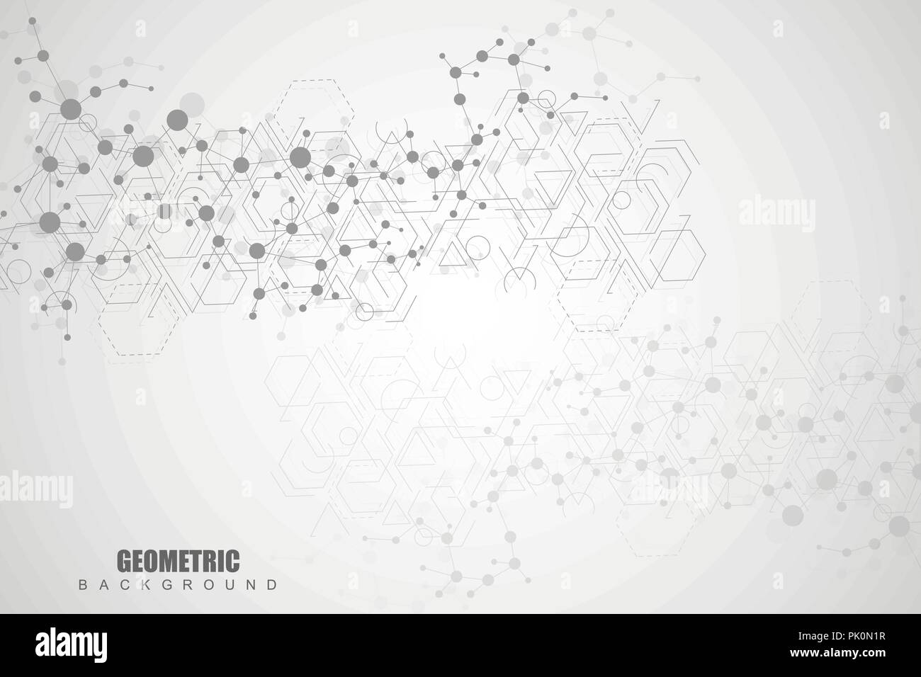 Science network pattern, connecting lines and dots. Modern futuristic ...