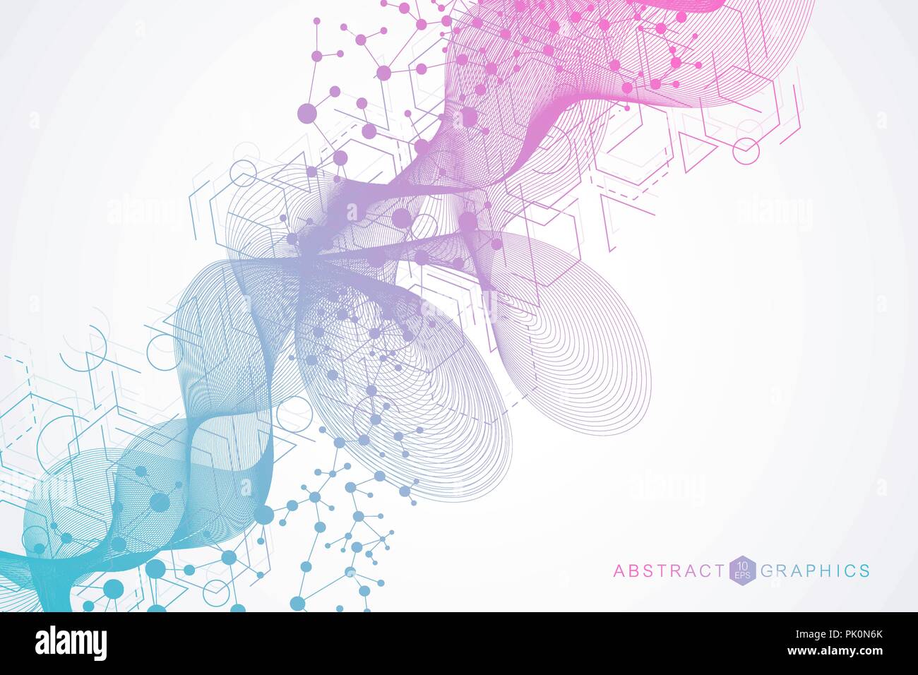 Big Data Visualization Background. Modern futuristic virtual abstract ...