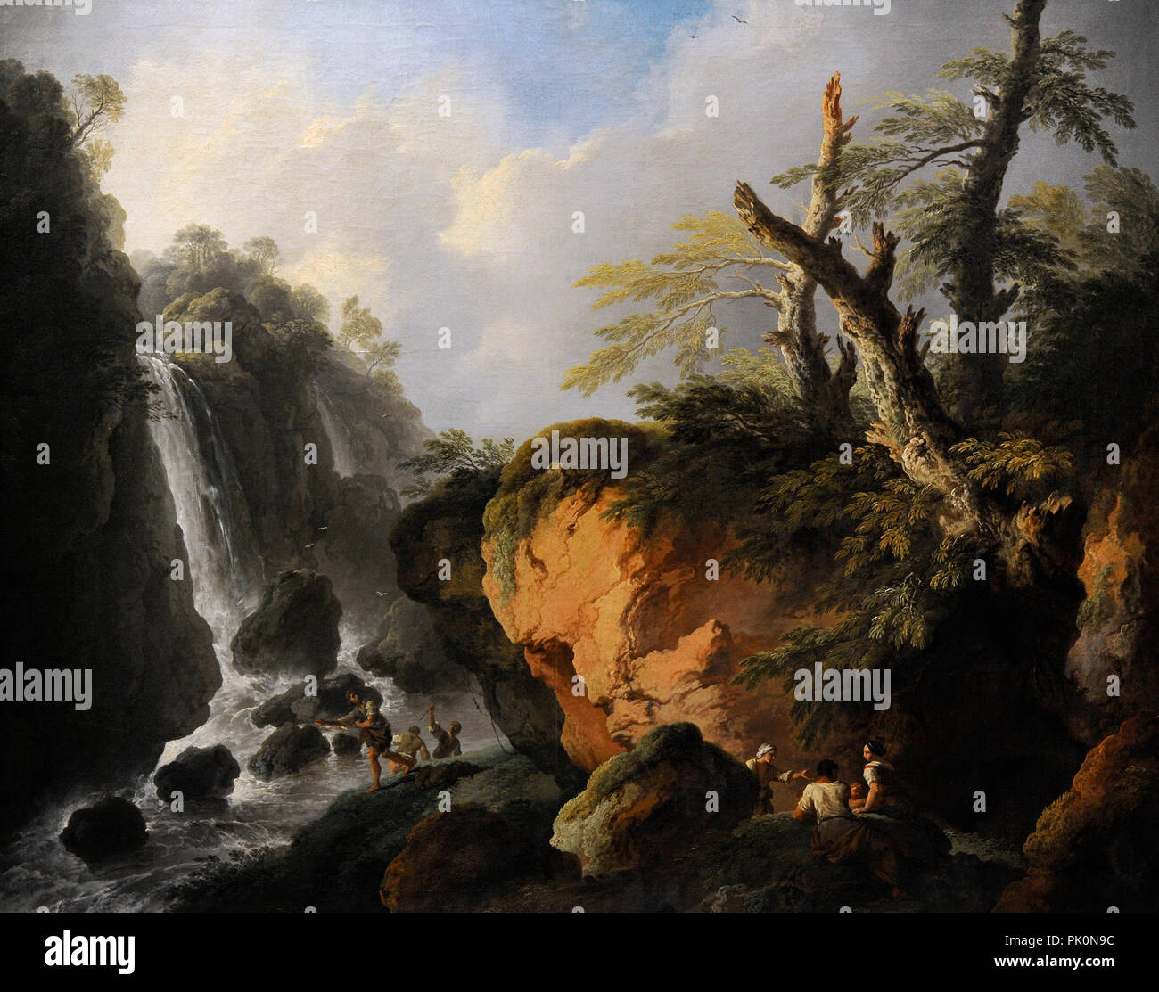 Christian Wilhelm Ernst Dietrich (1712-1774). German painter. Landscape ...