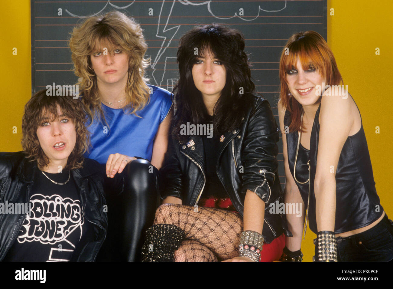 Girlschool (v.l. Denise Dufort, Kelly Johnson, Kim McAuliffe, Gil ...