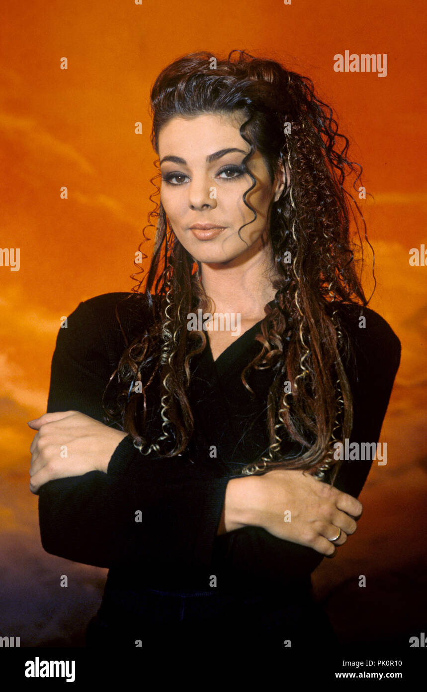 Sandra Lauer on 15.01.1990 in München / Munich. | usage worldwide Stock ...