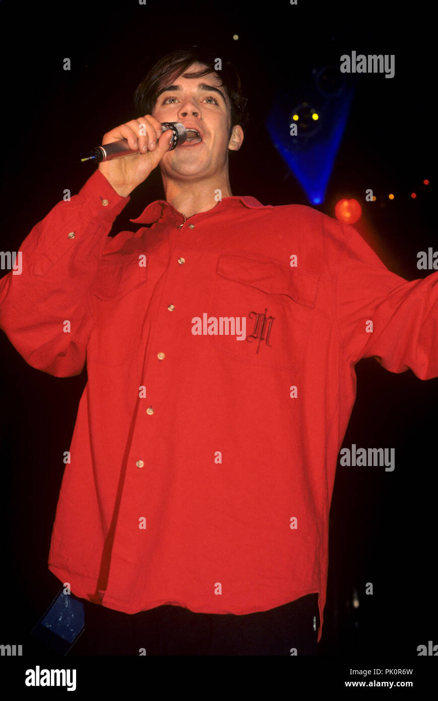 Robbie Williams (Take That) on 15.01.1993 in München / Munich. | usage ...