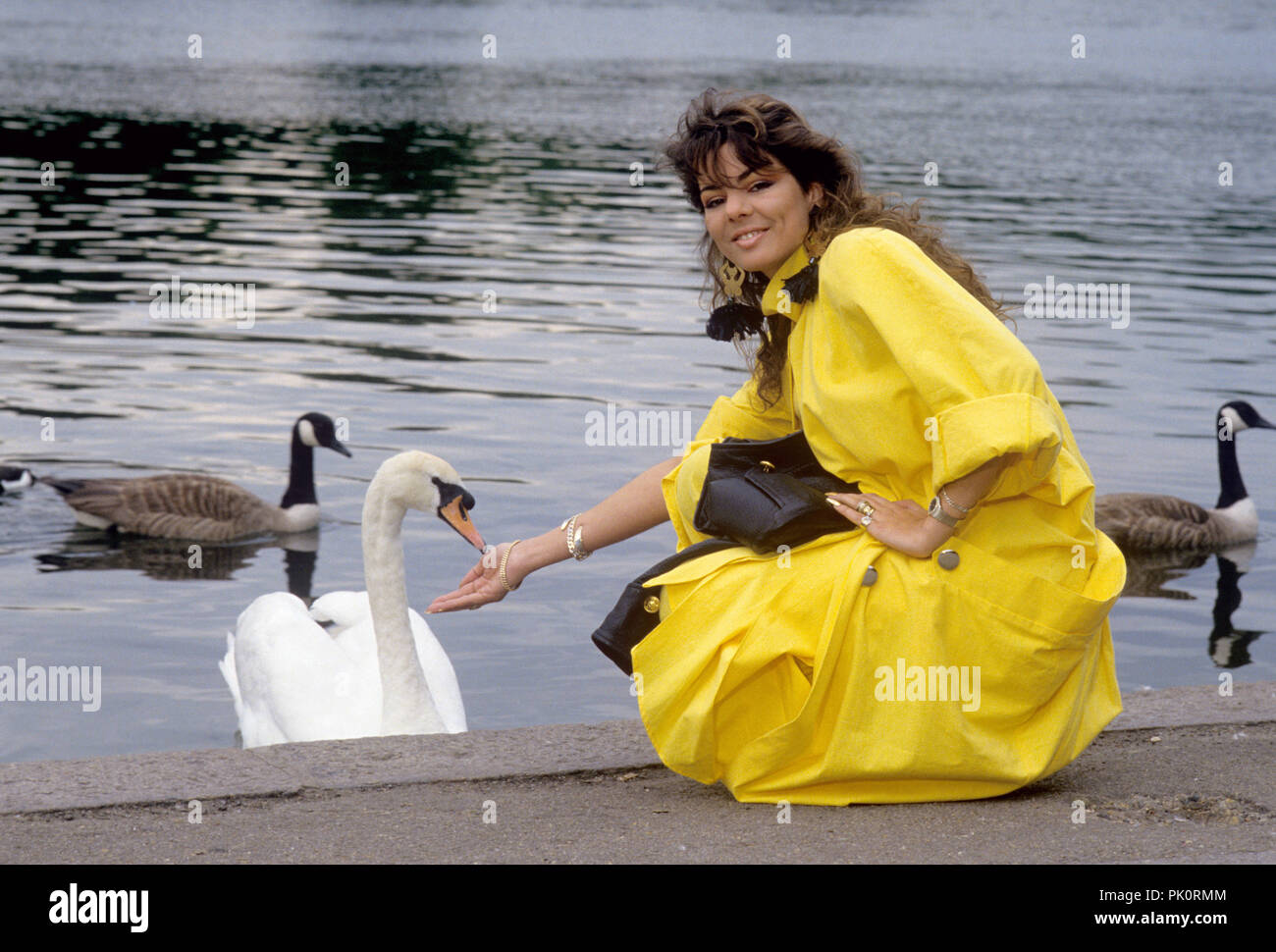 Sandra Lauer on 09.06.1987 in London. | usage worldwide Stock Photo - Alamy
